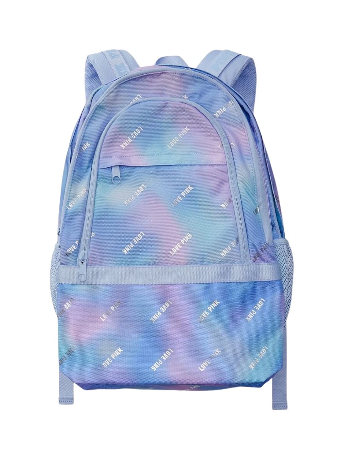 Victoria's Secret Pink Collegiate Backpack Color Artic Ice Blur New