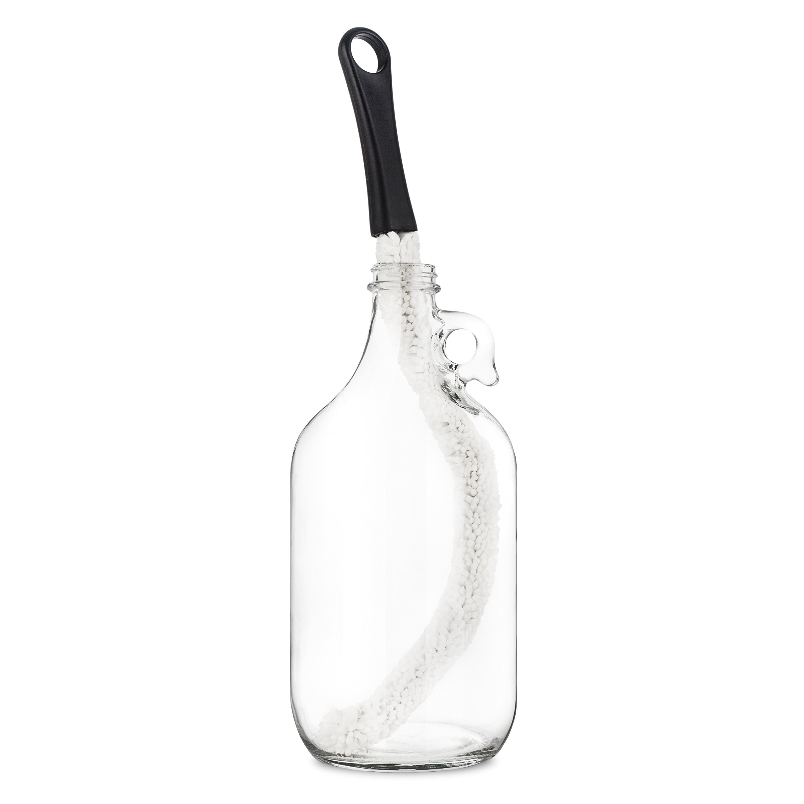 True Wine Decanter Drying Stand and Holder Essential Accessory Glassware Rack for a Spot-Free Finish, Rubber Coating Protects Glass, Chrome Plated Iron, Silver