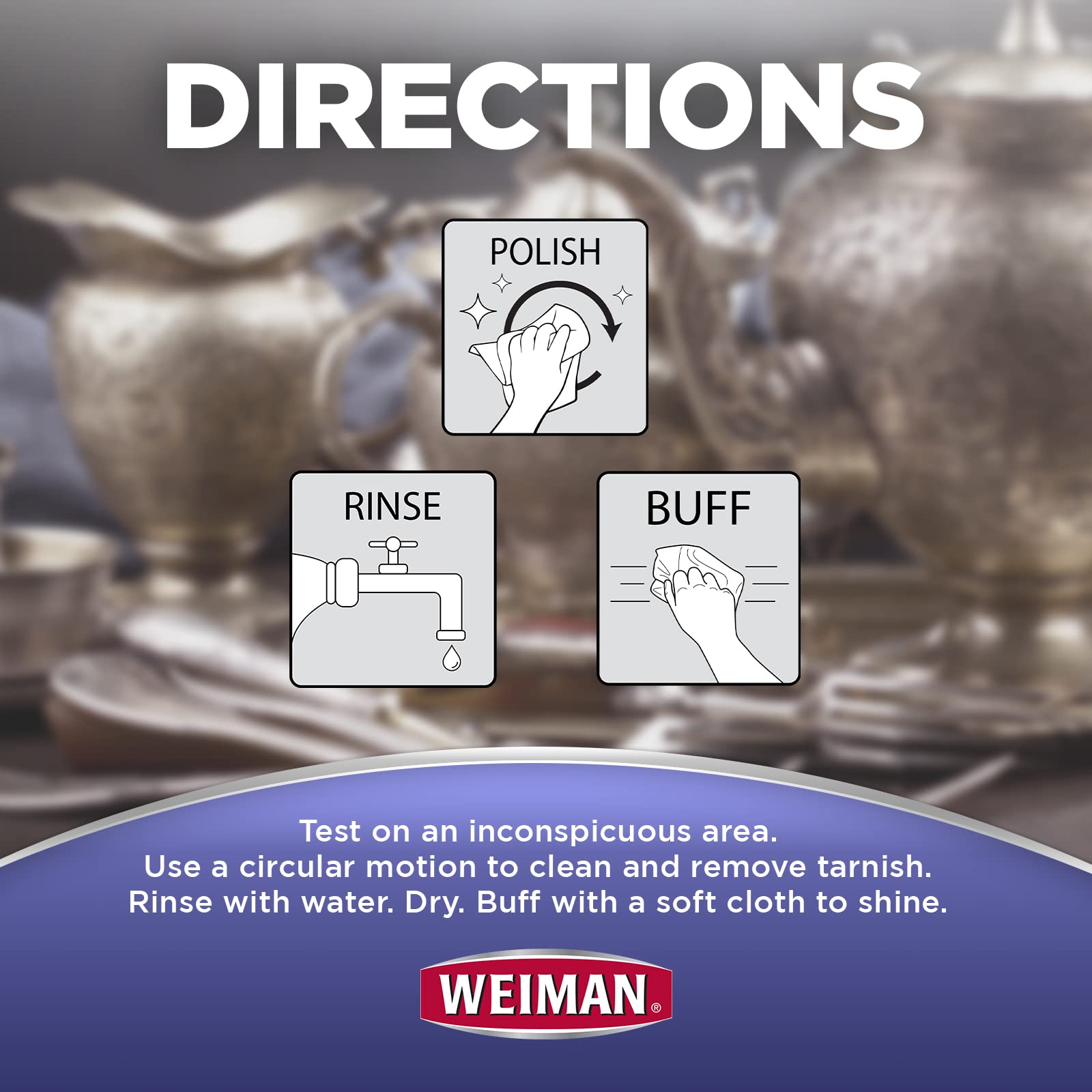 Weiman Jewelry Polish Cleaner, Tarnish Remover Wipes - 20 Count - Use on Silver Jewelry Antique Silver Gold Brass Copper and Aluminum