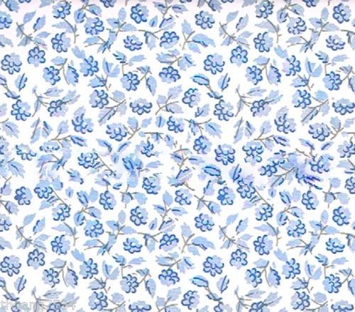 Vintage Self-Adhesive Vinyl Contact Paper for Shelf Liner, Drawer Liner and Arts and Crafts Projects 9 Feet by 18 Inches (Vintage Shabby Chic Blue Floral Pattern)