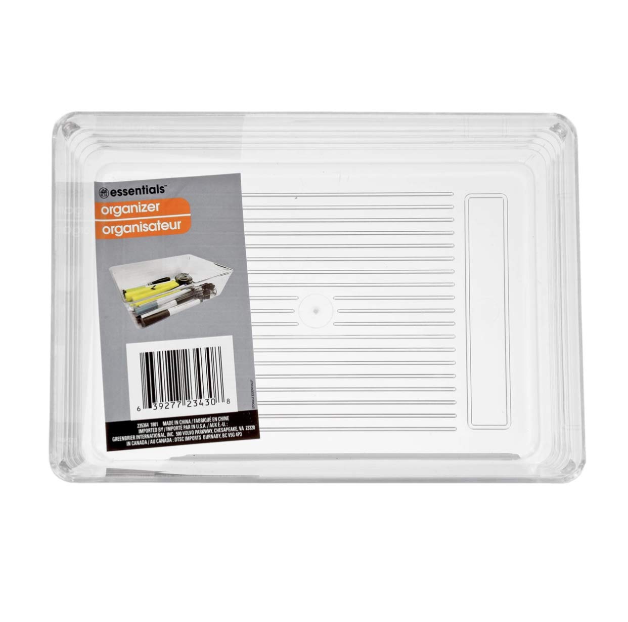 Clear Organizer Tray