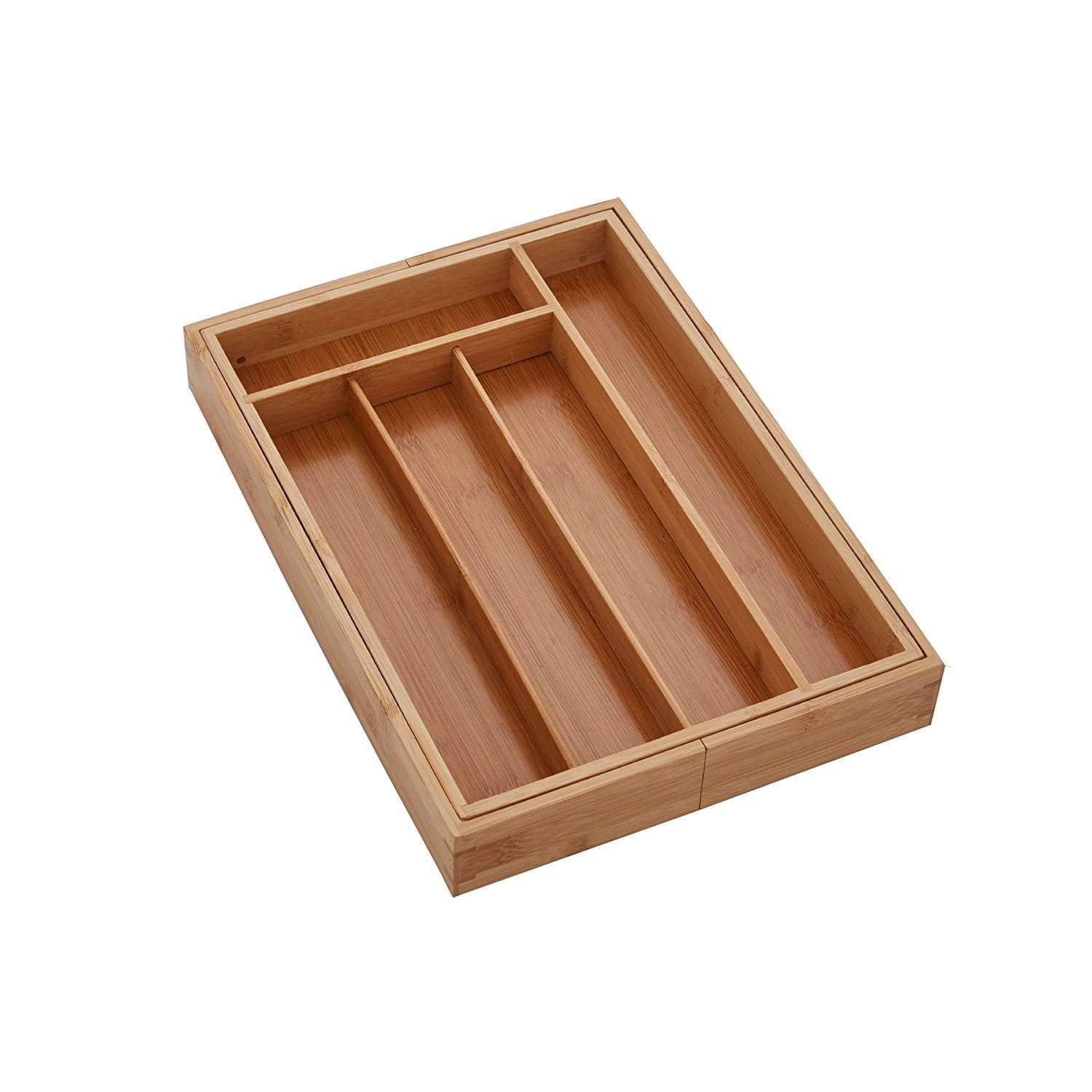 Copco Flatware Expandable Bamboo Drawer Organizer