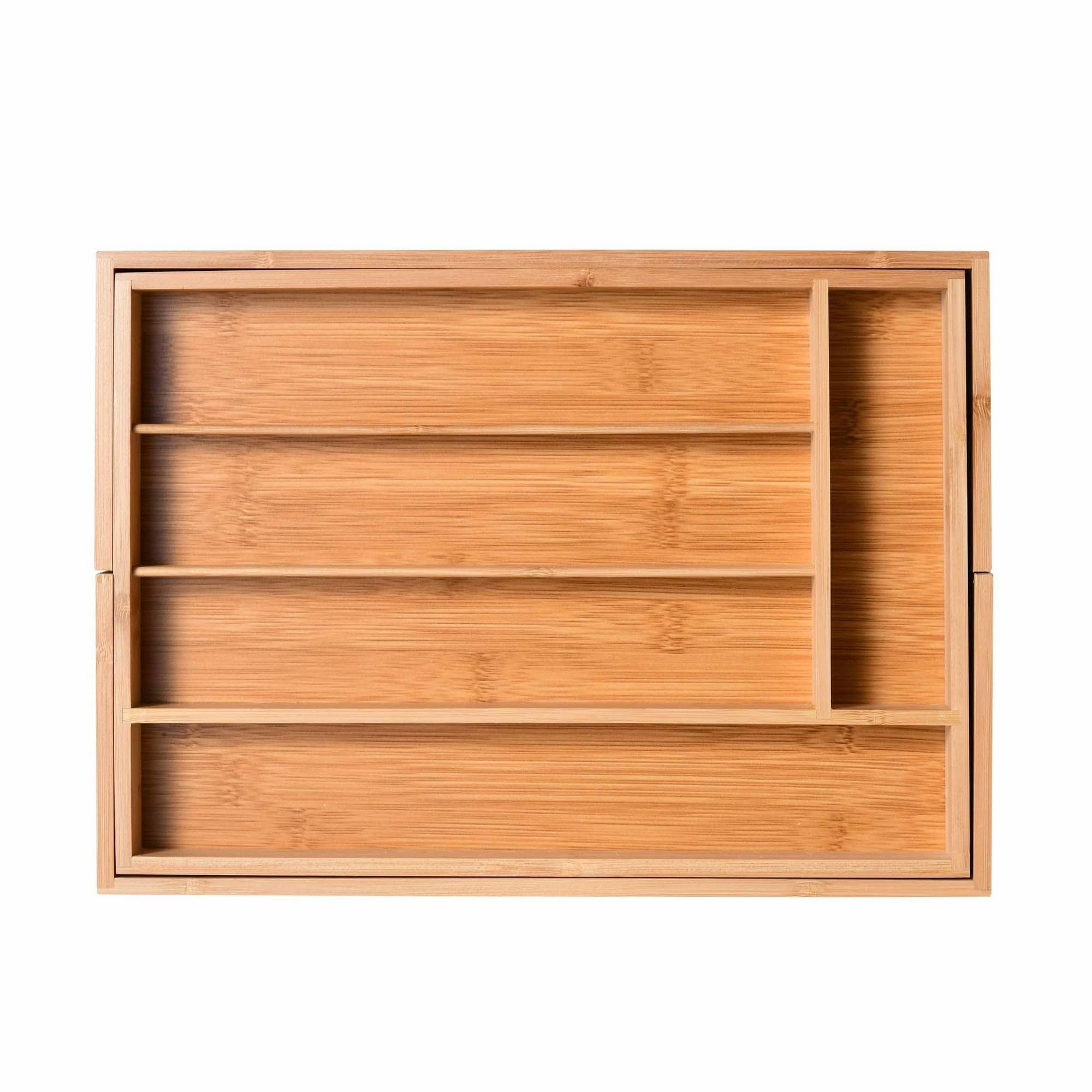 Copco Flatware Expandable Bamboo Drawer Organizer