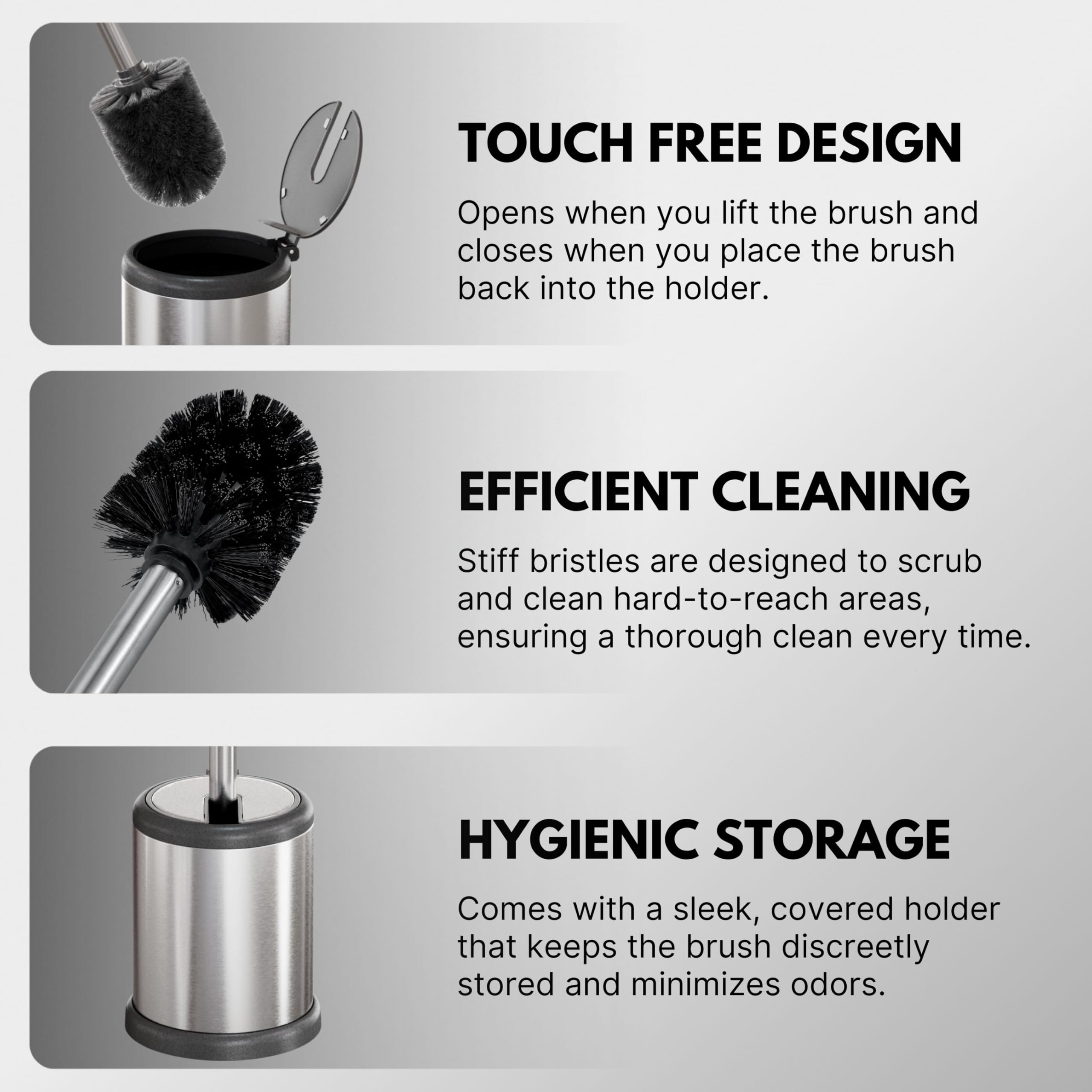 ToiletTree Products Deluxe Toilet Brush with Lid