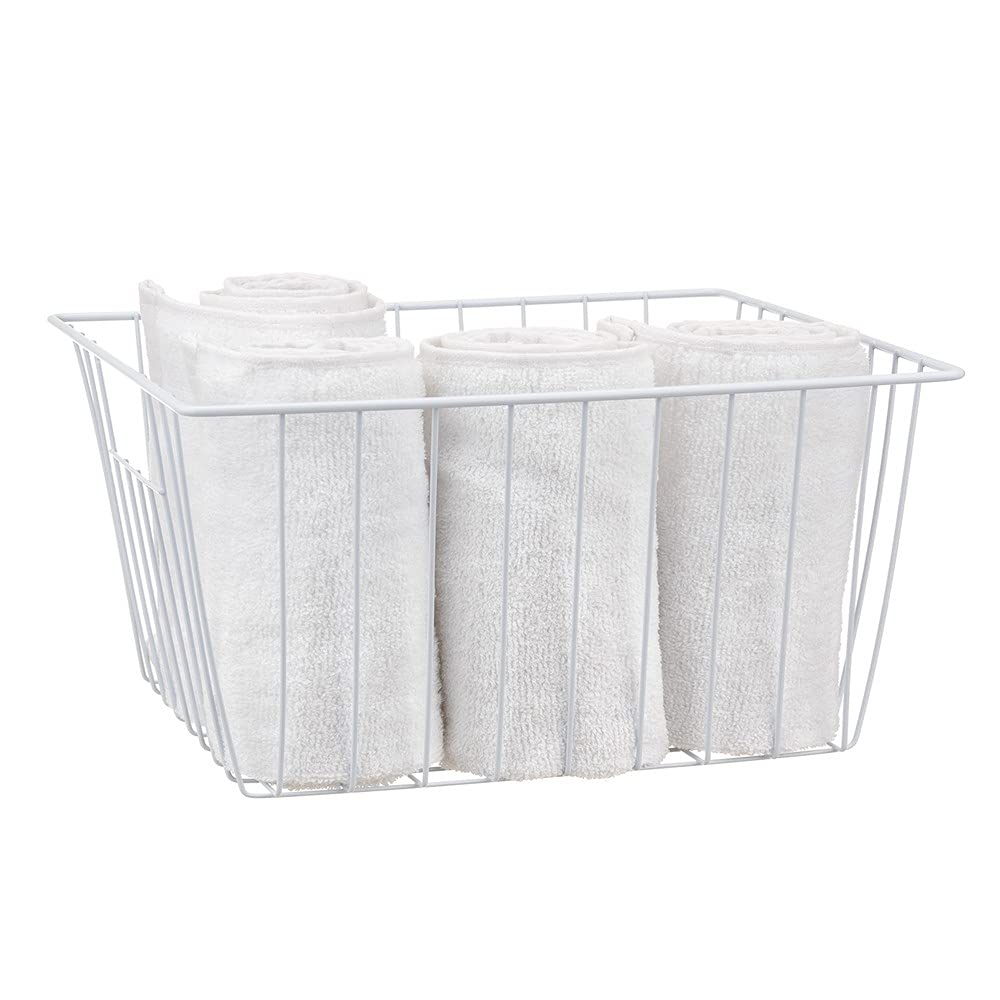 Freezer Storage Organizer Baskets, Household Refrigerator Chest Organization with Built-in Handles for Cabinets, Pantry, Closets, Bedrooms