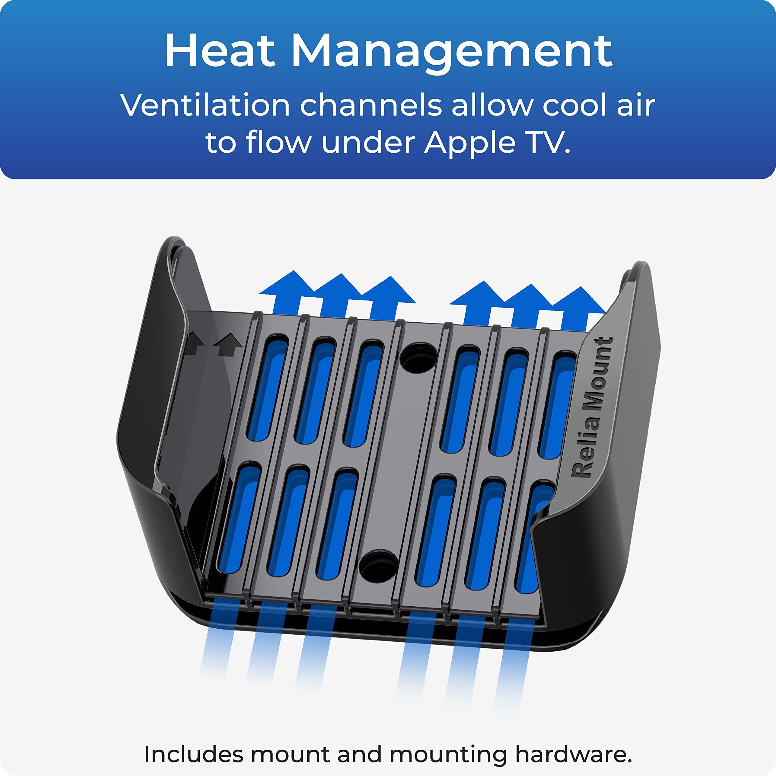 ReliaMount Apple TV Mount – Compatible with All Apple TV Generations (Including All Apple TV 4K Models)