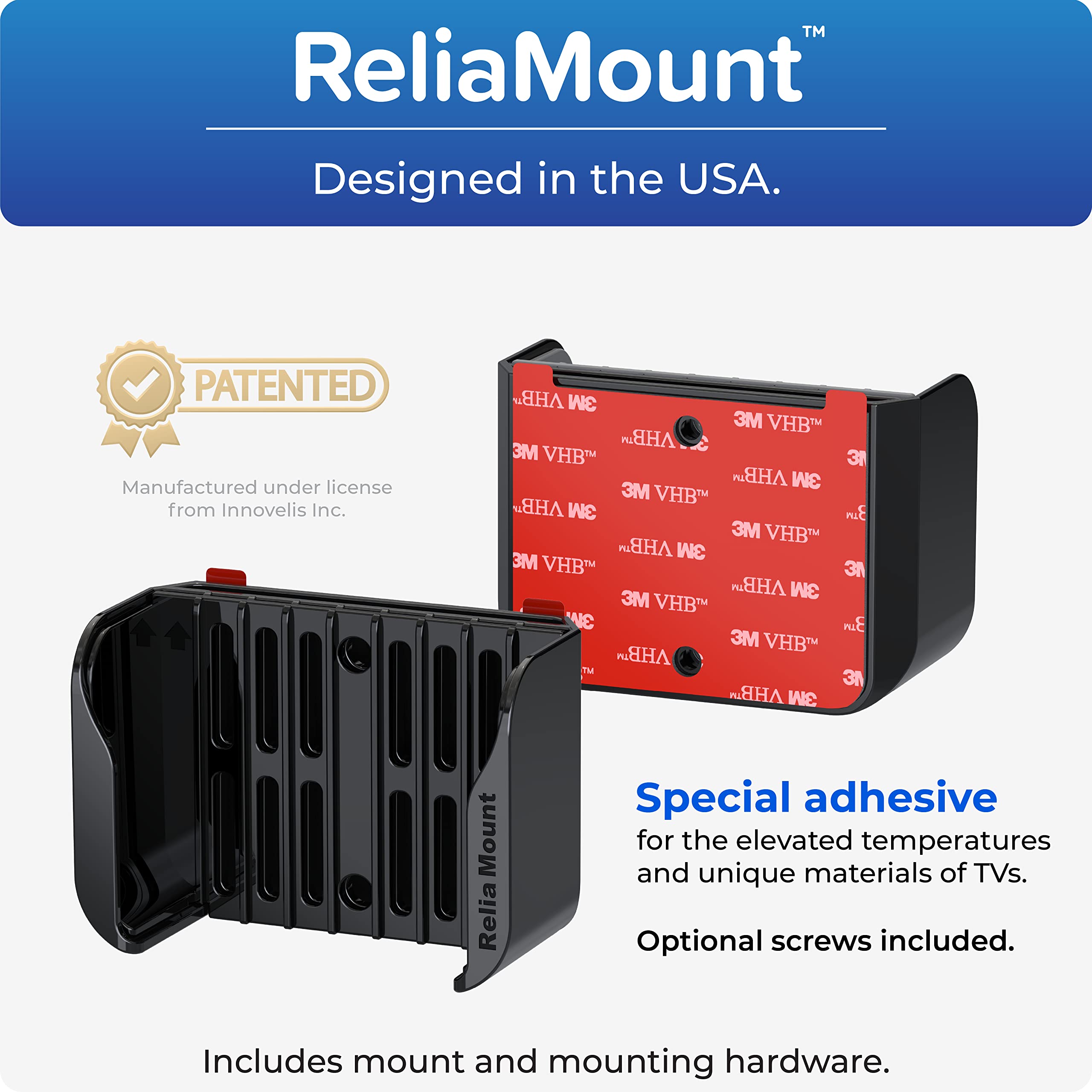 ReliaMount Apple TV Mount – Compatible with All Apple TV Generations (Including All Apple TV 4K Models)