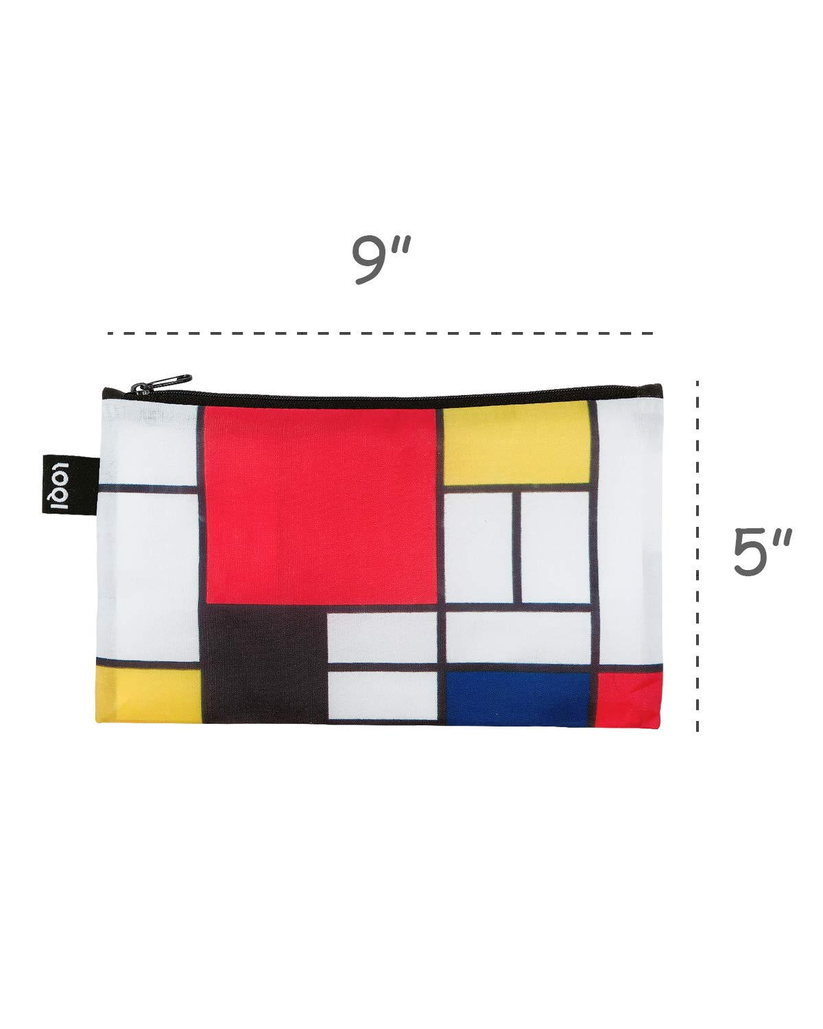 LOQI Museum Zip Pockets, (Set of 4), Multicolor