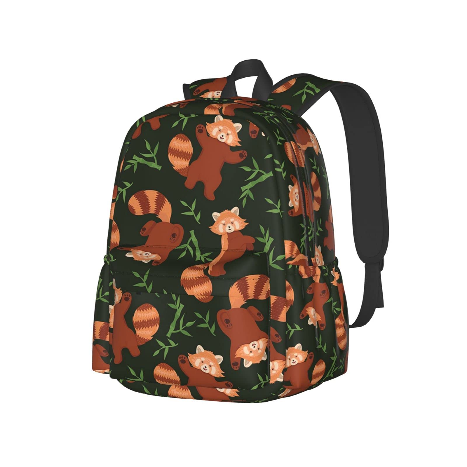 KiuLoam 17 Inch Backpack Cute Red Panda Cartoon Design Laptop Backpack Shoulder Bag School Bookbag Casual Daypack