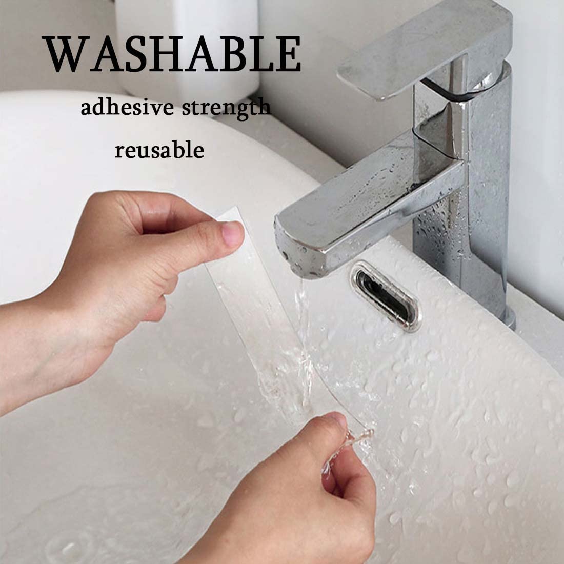 3 PCS Double Sided Adhesive Duct Tape Heavy Duty,Waterproof Reusable Strong Wall Tape Picture Hanging Strips Poster Carpet Tape.