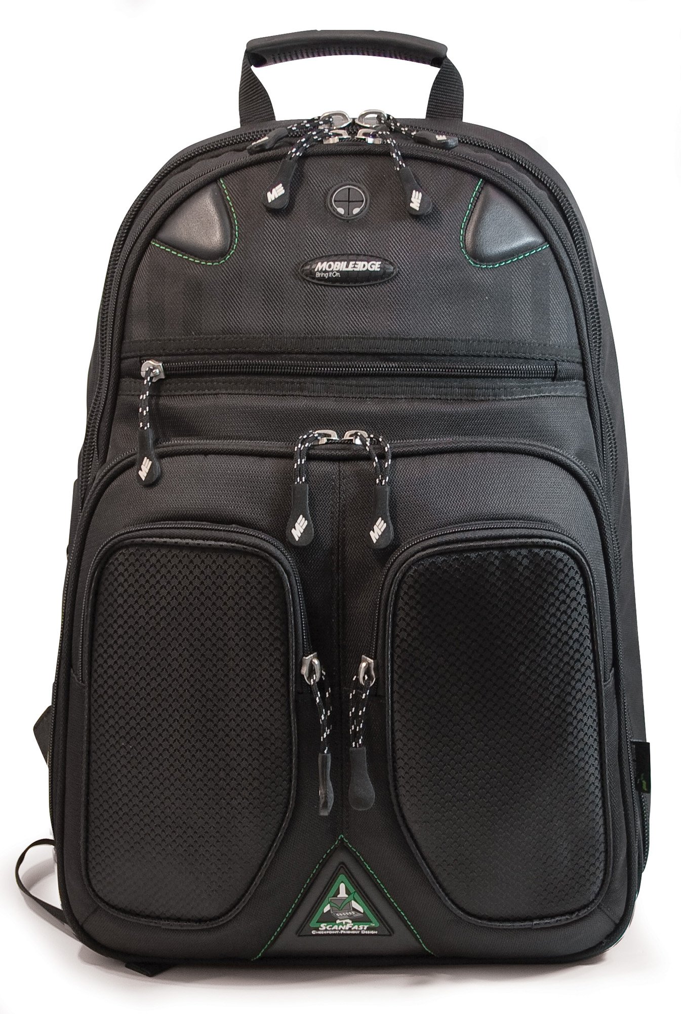 Mobile Edge ScanFast Checkpoint and Eco Friendly Laptop Backpack 16 Inch PC, 17 Inch Mac for Men, Women, Business Travel, Student, Black MESFBP2.0