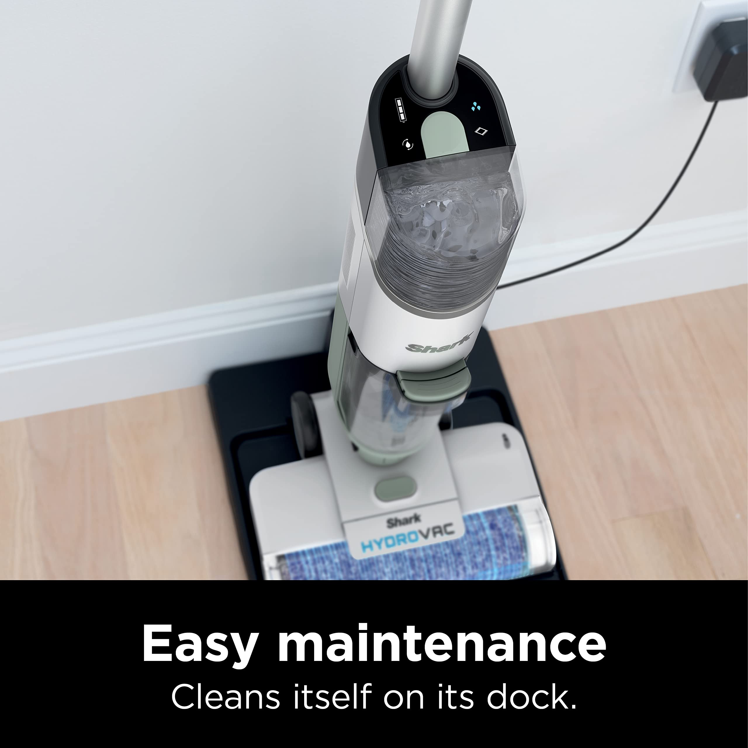 Shark AW201 HydroVac Cordless Pro XL 3-in-1 Vacuum, Mop & Self-Cleaning System with 2 Antimicrobial Brushrolls* & 2 Solutions for Multi-Surface Cleaning, for Hardwood, Tile, Area Rug & More, Tea Green