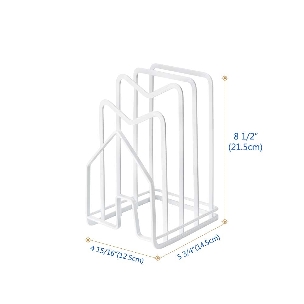 Lunmore Kitchen Pantry Organizer Rack for Dinnerware, Bakeware, Cookware, Cutting Boards, Pan Lids