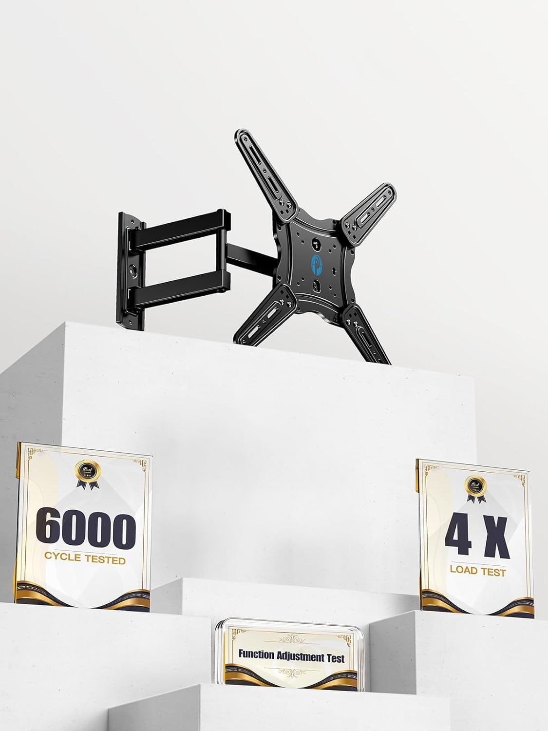 Pipishell Full Motion TV Wall Mount for 26-60 inch Flat or Curved TVs up to 77 lbs, TV Bracket Wall Mount with Articulating Arms, Extension, Tilt, Swivel, Leveling, Max VESA 400x400mm, PIMF7