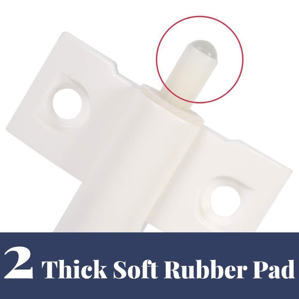Home Kitchen Cabinet Door Drawer Soft Quiet Closer Damper Buffers Cushion , 20pcs(White)