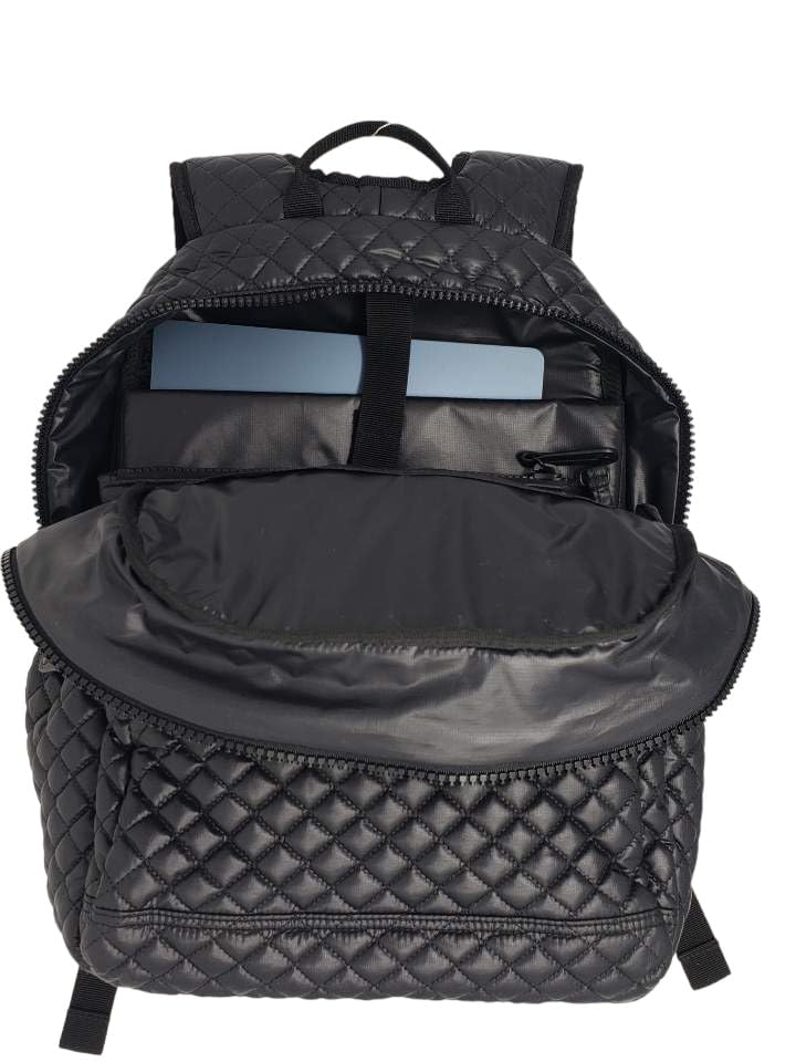 CLARANY Comfortable quilted 15 inch Laptop & Tablet Fashion Travel Backpack Water Repellent