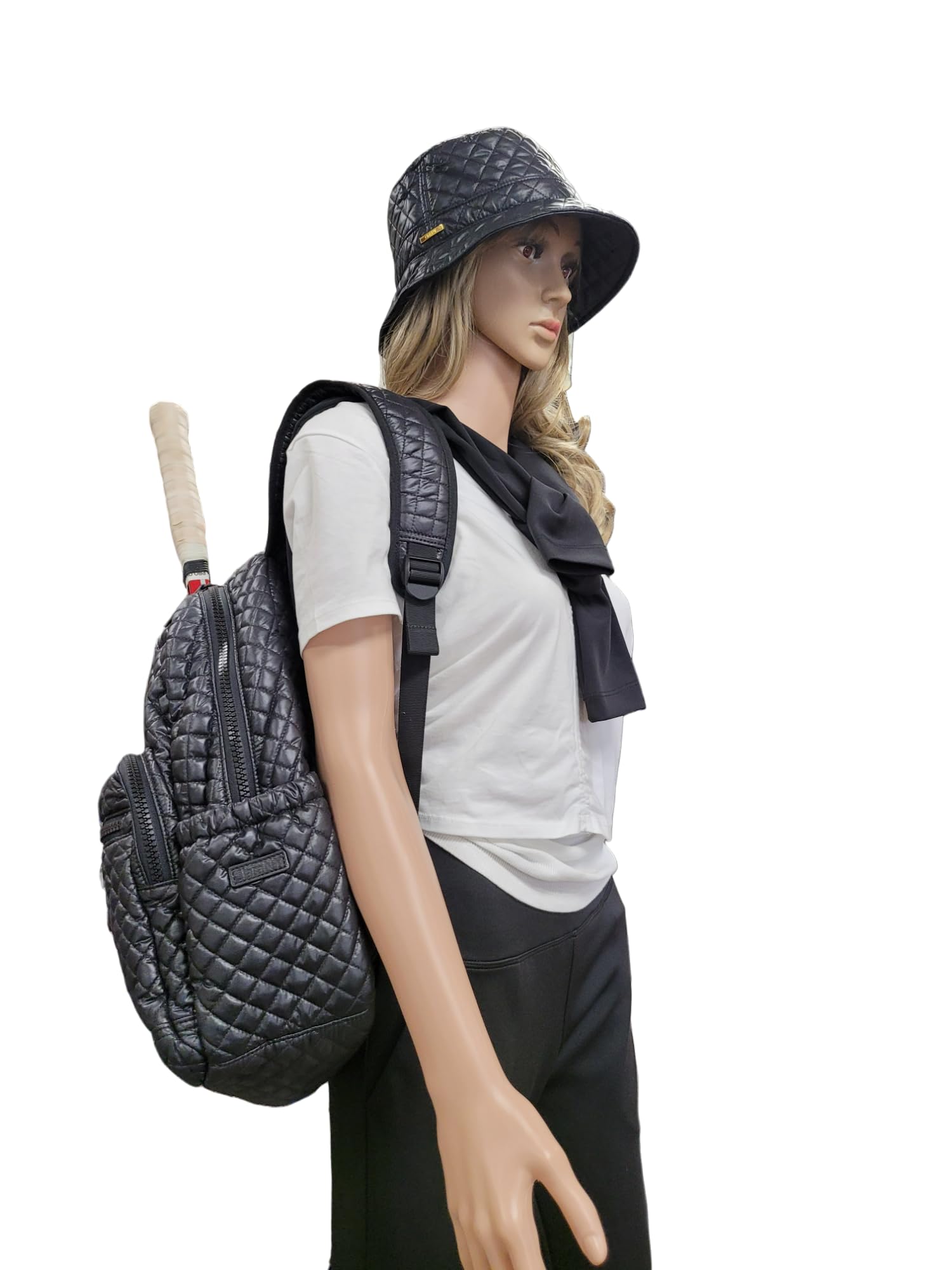 CLARANY Comfortable quilted 15 inch Laptop & Tablet Fashion Travel Backpack Water Repellent