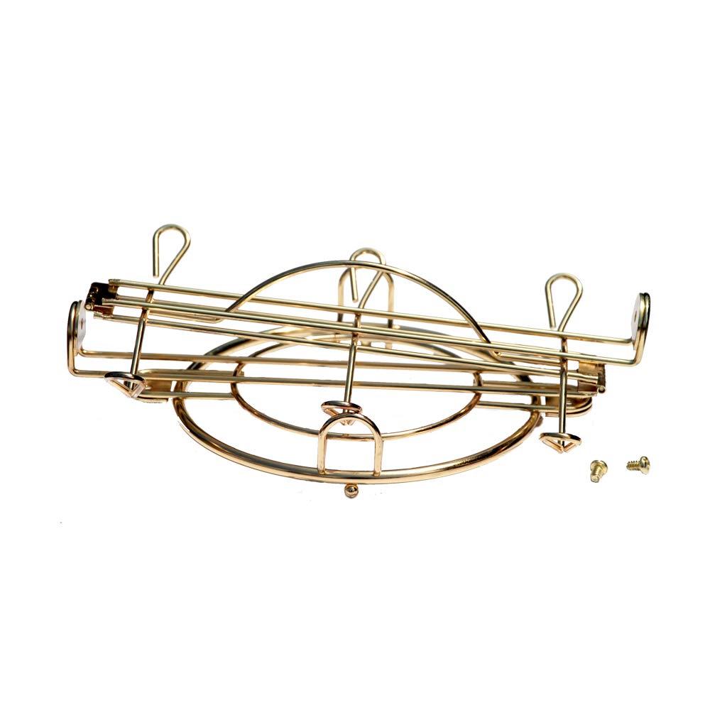 HOHIYA 2 Pcs Tea Cup Display Rack Saucer Stand Holder Teacup for China Coffee Mug Organizer Gold