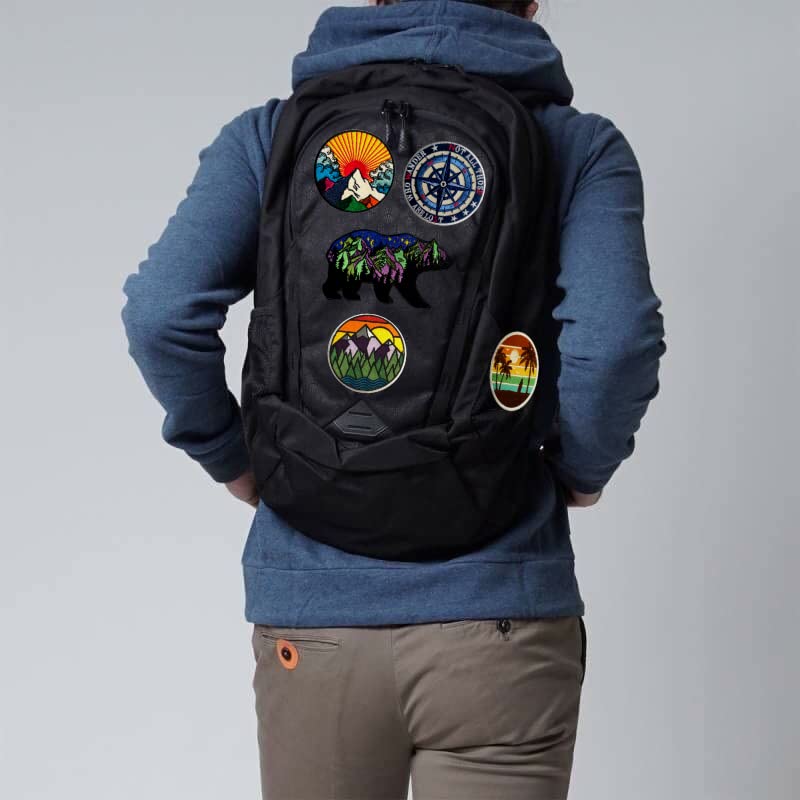 PatchClub Mountain and River Adventure Outdoor Patch - Colorful Embroidered Cool Iron On/Sew On Patches