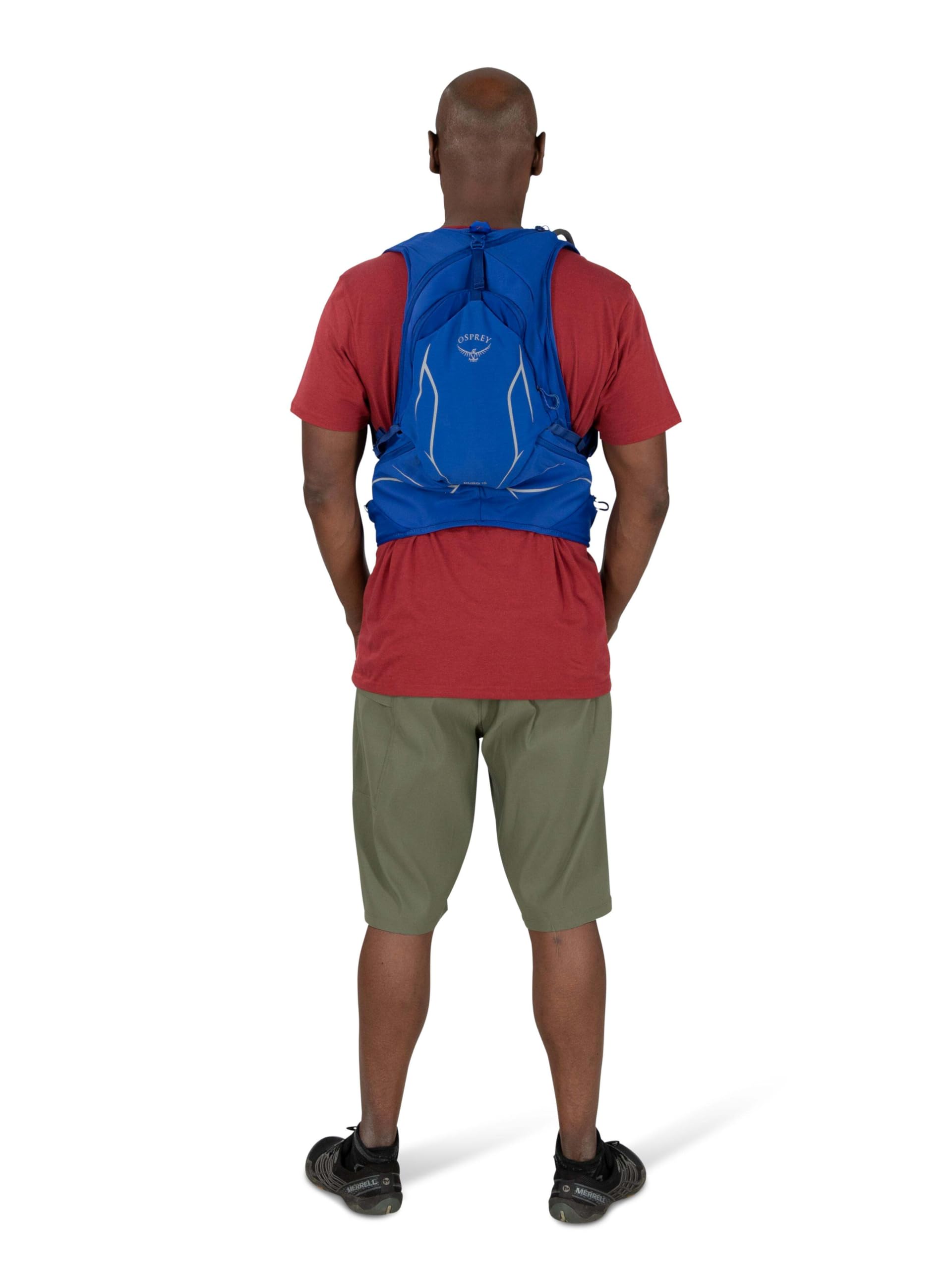 Osprey Duro 15 Men's Running Hydration Vest with Hydraulics Reservoir, Charcoal Grey, Large/X-Large