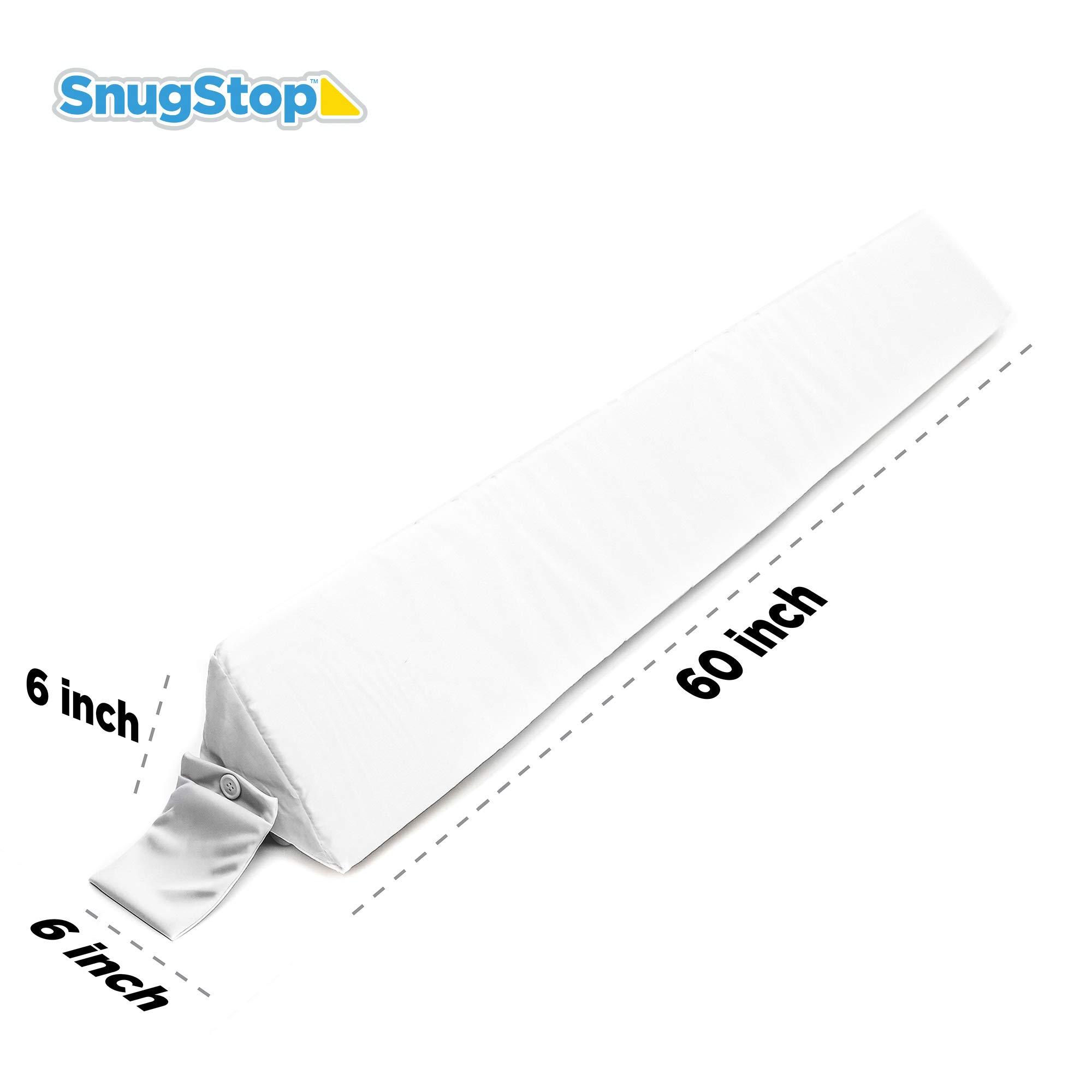 SnugStop The Original Bed Wedge Mattress Filler, Bed Wedge Pillow, Bed Headboard Pillow Wedge, Gap Filler Between Your Headboard and Mattress, Triangle Pillow Wedge, Don't Lose Your Pillow (Queen)