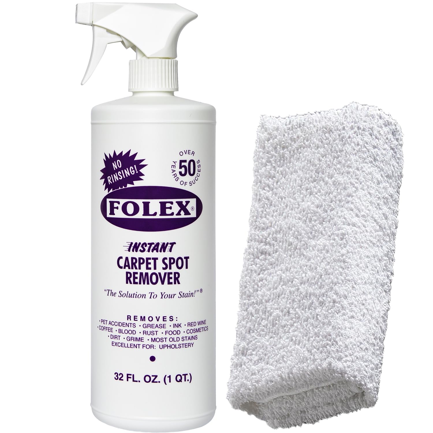 FOLEX Cemko Cleaning Cloth Instant Carpet Spot Remover | Instant Carpet Spot Remover Kit, 32oz
