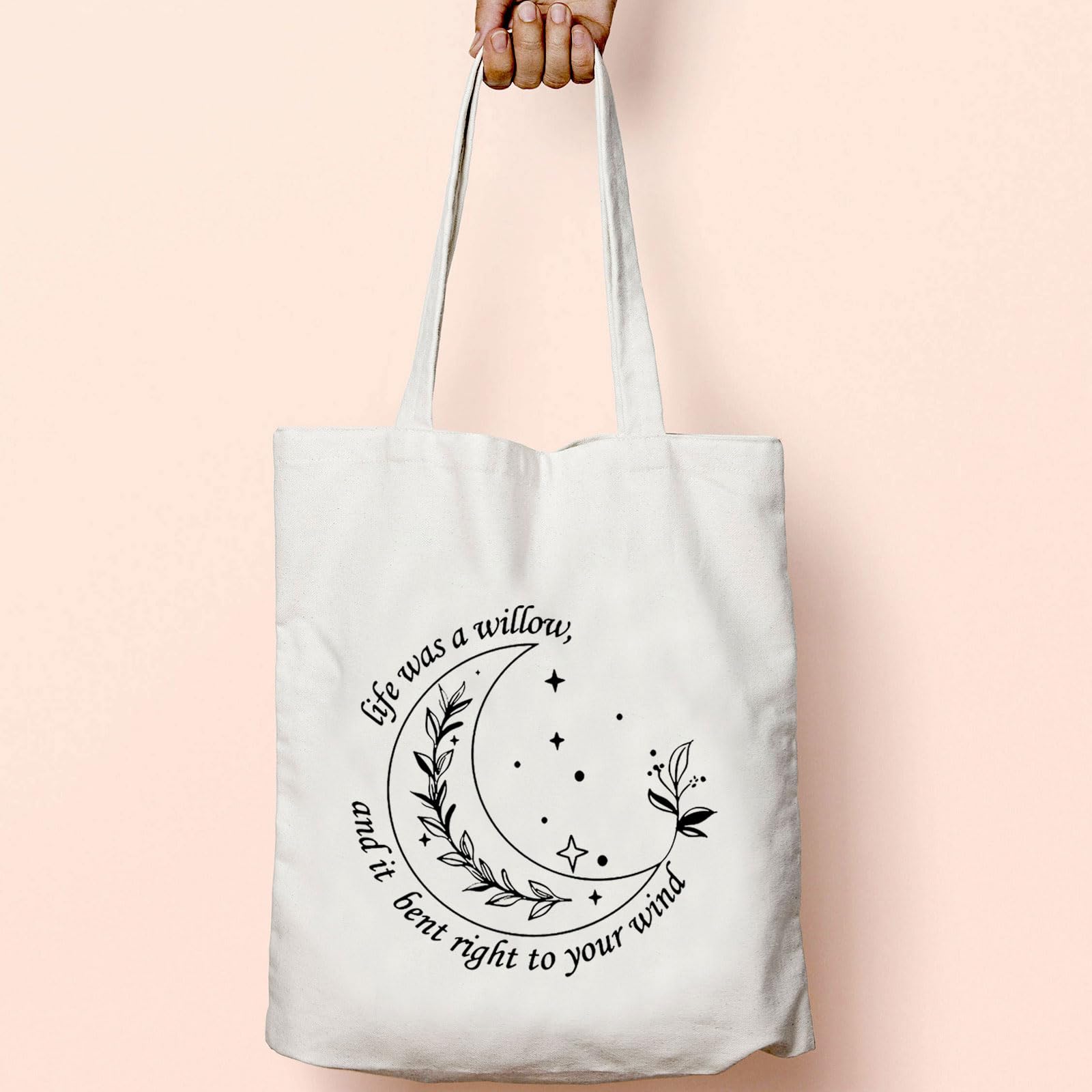 TOBGB Willow lyrics Gift Music Lover Tote Bag Song Lyrics Gift Singer's Merchandise (Willow tote)