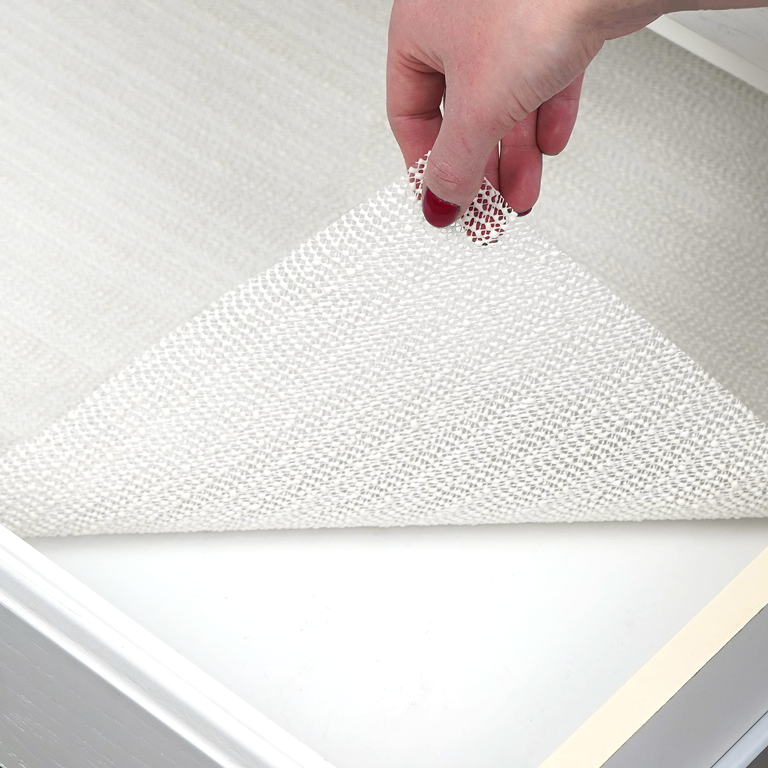 Con-Tact Brand, 20" x 5', White Con-Tact Non-Adhesive Shelf and Drawer Grip Liner