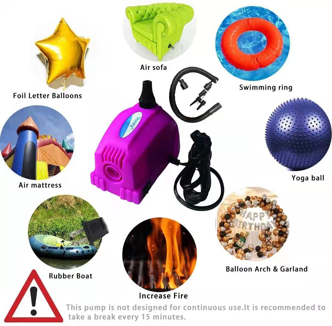 Balloon Pump Multifunction Portable Balloon Inflator Air Blower for Party/Wedding/Business Celebration Deco