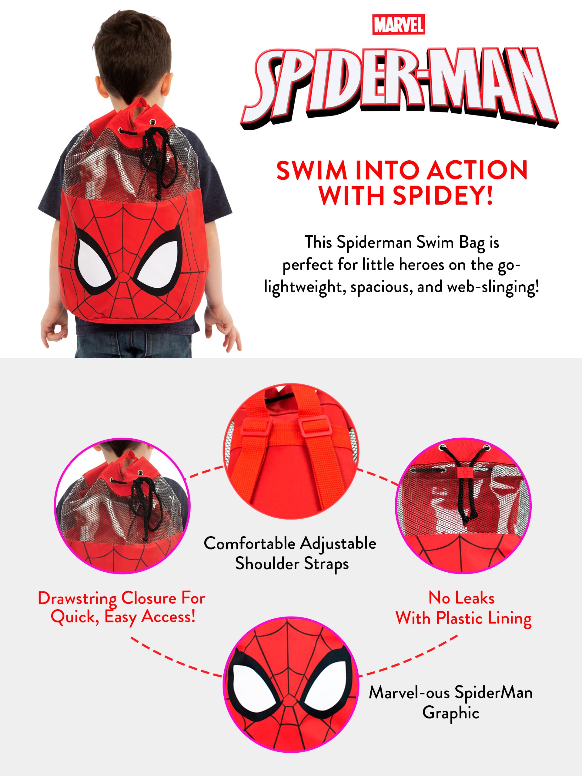 Marvel Kids Spiderman Swim Bag