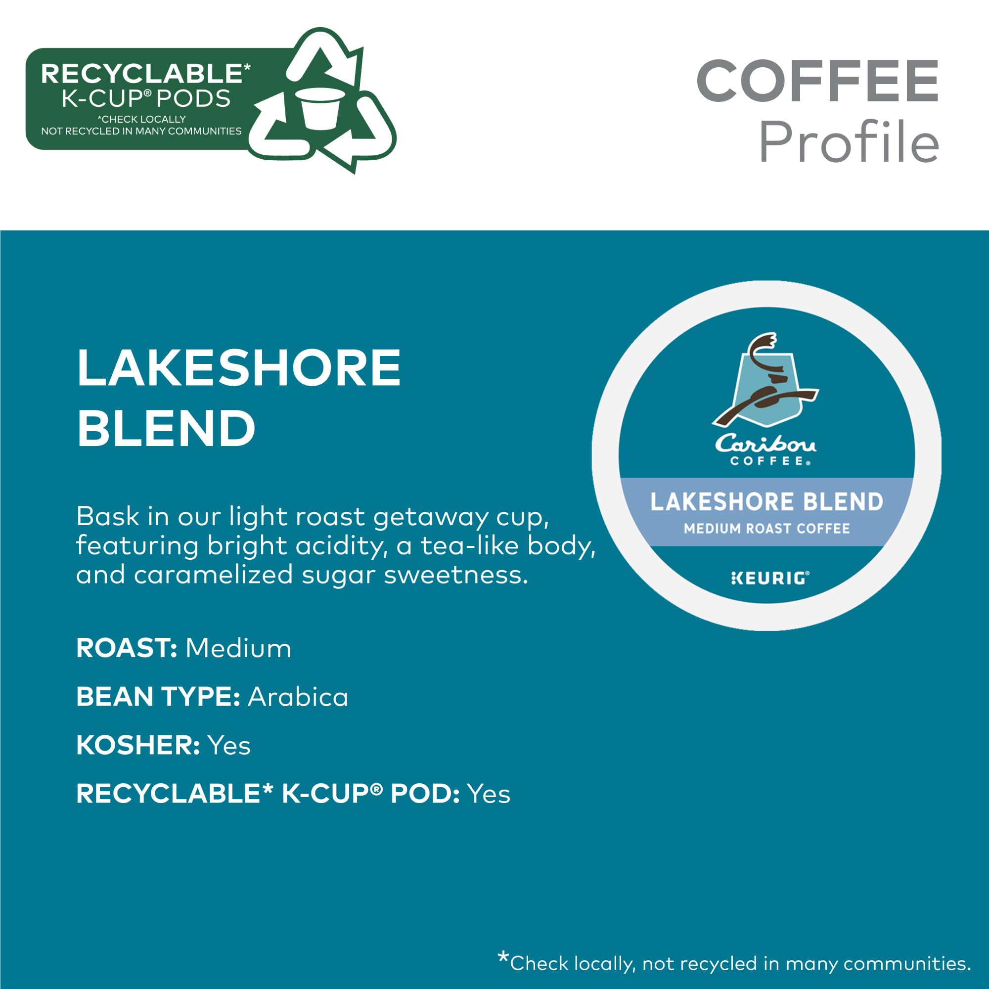 Keurig Caribou Coffee Favorites Variety Pack, Single-Serve Coffee K-Cup Pods Sampler, 40 Count