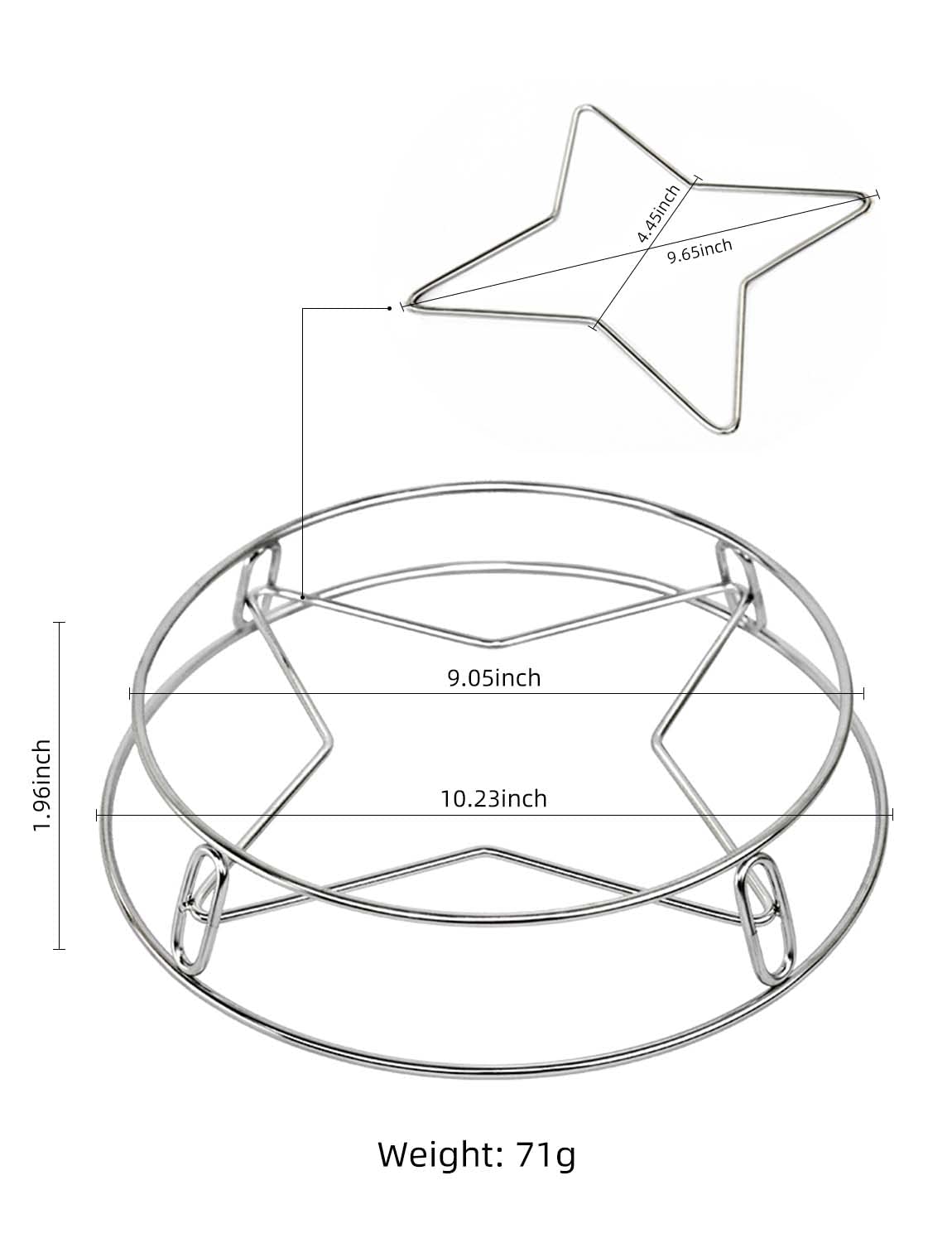 WAIKAS 【 3-Pack】 Cutting Board Racks 2pcs and Universal Pot Rack 1pcs, 304 Stainless Steel