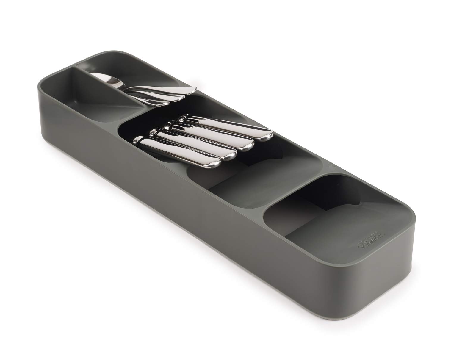 Joseph Joseph Duo 80082 Duo Cleaning & Organisation Cutlery Organiser, Grey