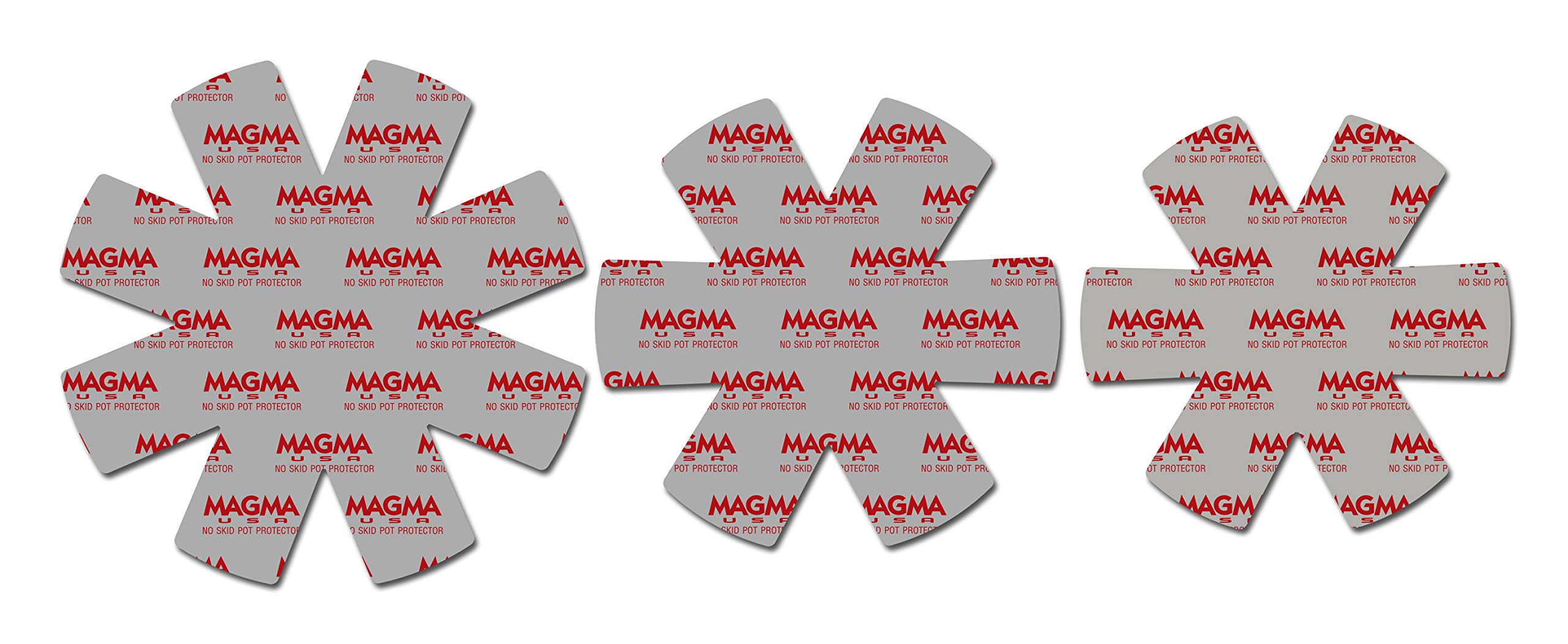 MAGMA Products, A10-368 No-Skid 3-Piece Pot Protectors Set, Grey