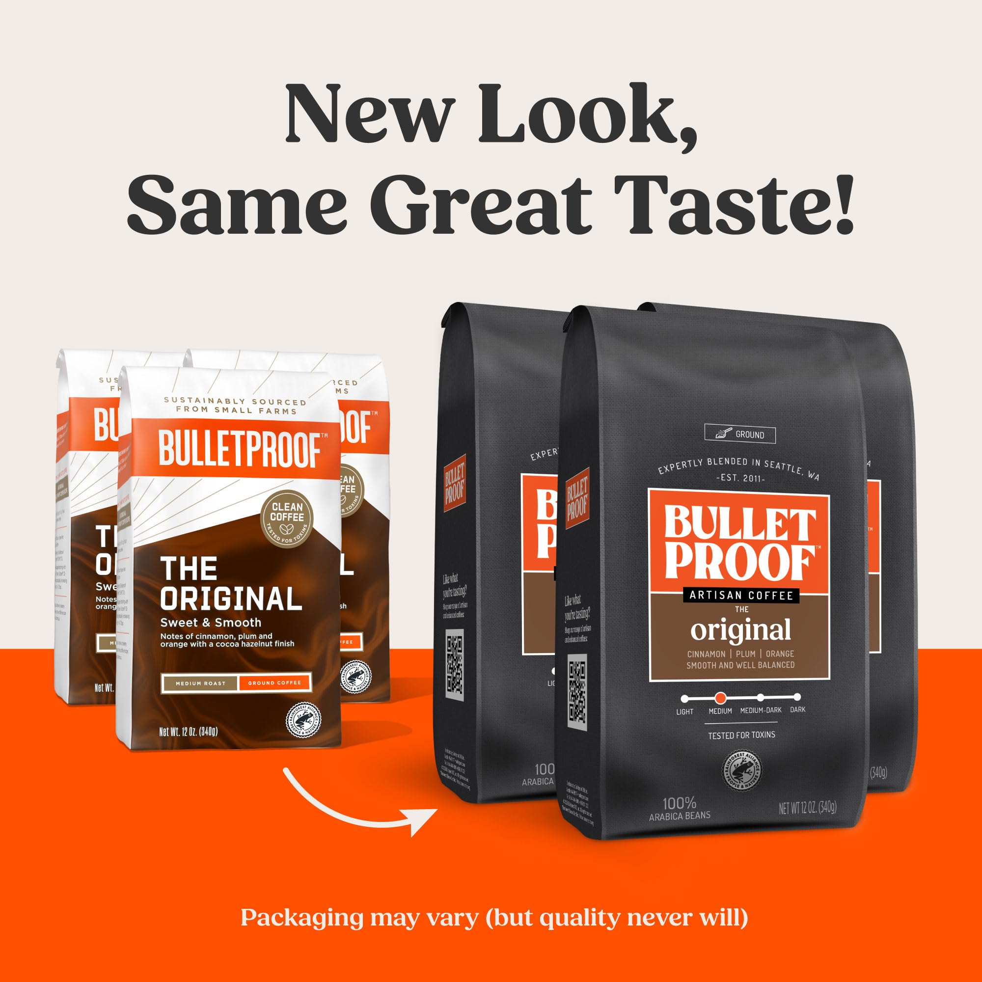 Bulletproof Original Medium Roast Ground Coffee, 12 Ounces (Pack of 3), 100% Arabica Coffee Sourced from Guatemala, Colombia & El Salvador