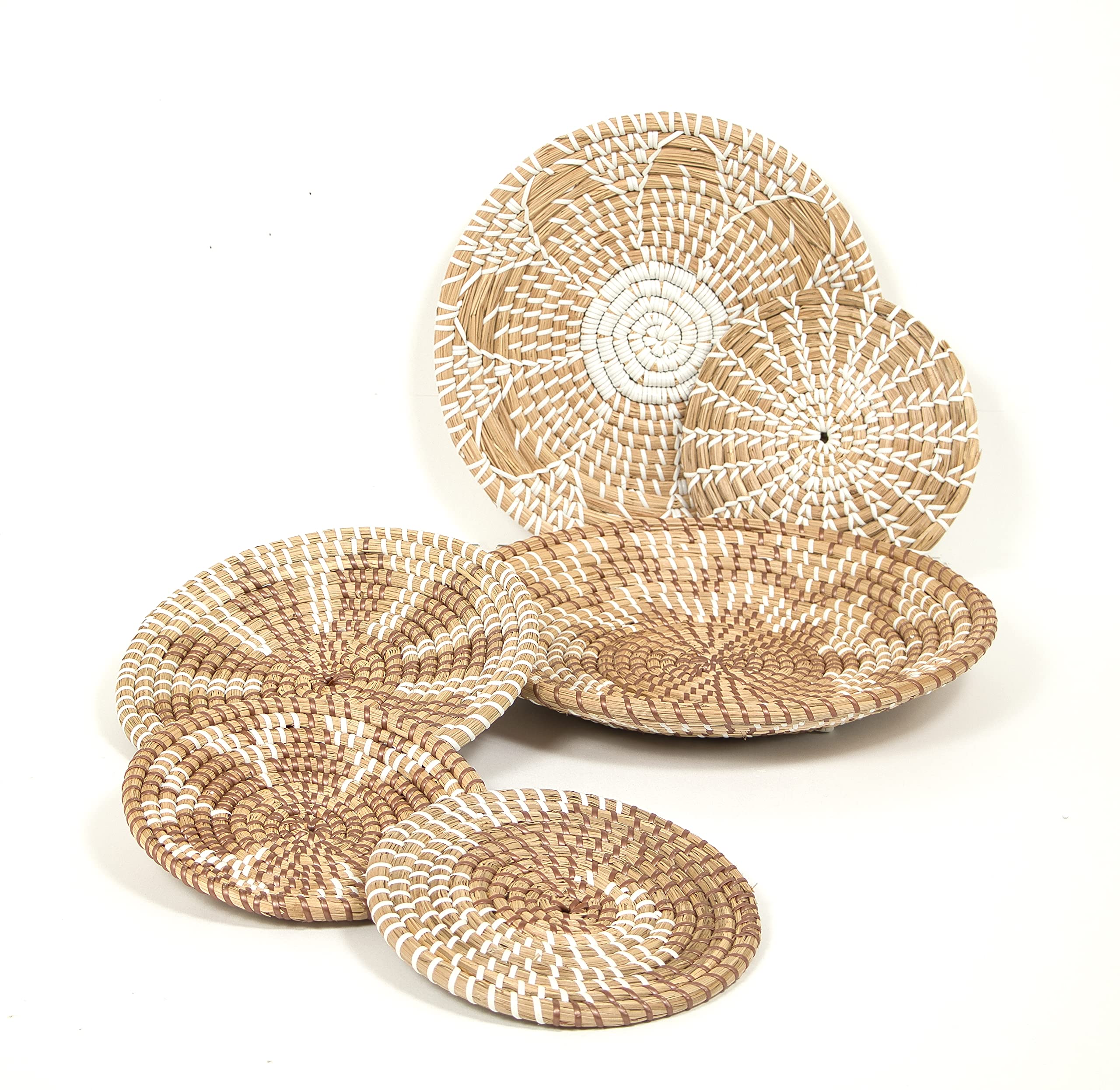 Wall basket décor basket wall décor set of 6 wall baskets woven wall décor wicker wall décor woven basket wall décor wall hanging baskets boho wall baskets seagrass baskets set boho basket wall art set 6