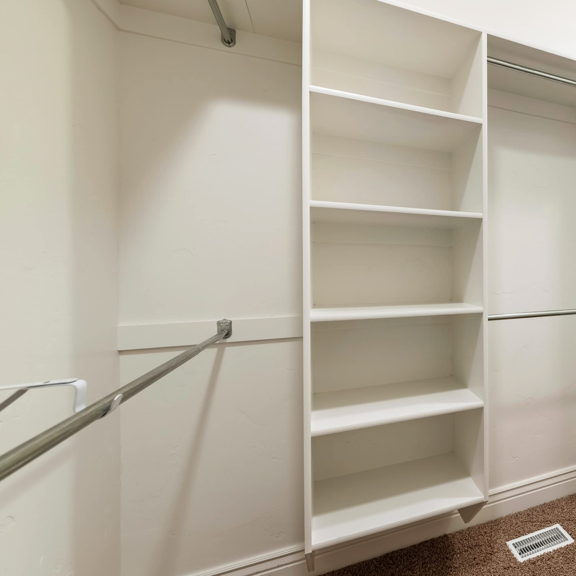 Design House 206052 Adjustable 48 72-inch Closet Rod, Polished Chrome, inch inch