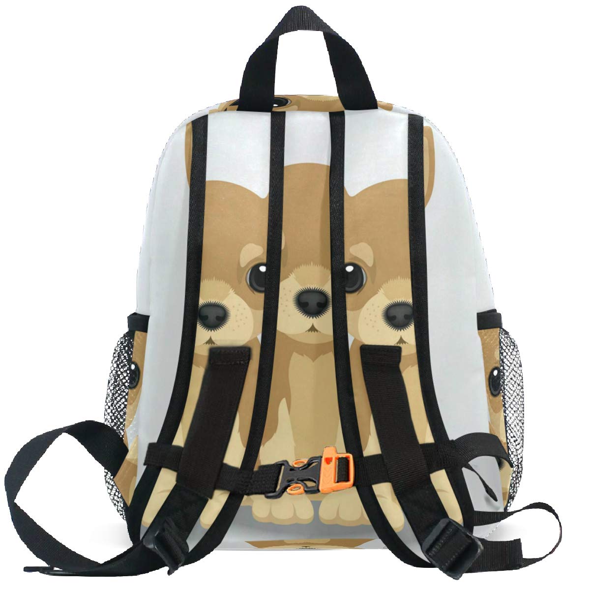 Dog Pattern Backpacks for Kids Girls Boys Chihuahua Puppy Preschool Toddler Bookbag with Chest Strap Mini Elementary Kindergarten School Bags