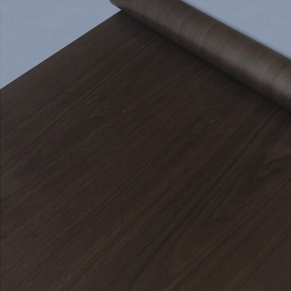 Yifely Dark Brown Peach Wood Grain Drawer Paper Self Adhesive Shelf Liner Night Stand Table Cover Sticker 17.7 Inch by 9.8 Feet