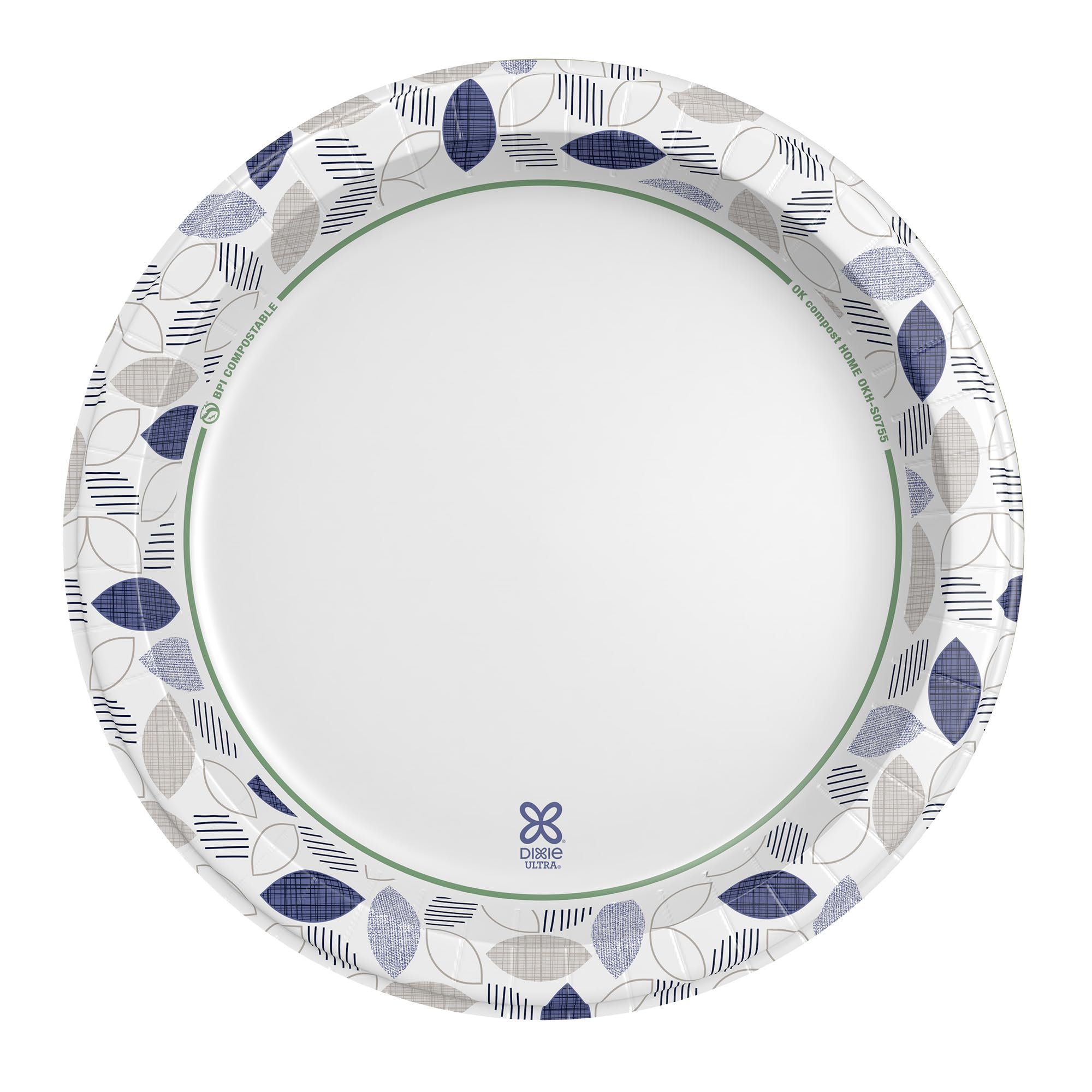 Dixie Ultra Paper Plates, 10 1/16 inch, Dinner Size Printed Disposable Plate, 172 Count (4 Packs of 43 Plates), Packaging and Design May Vary