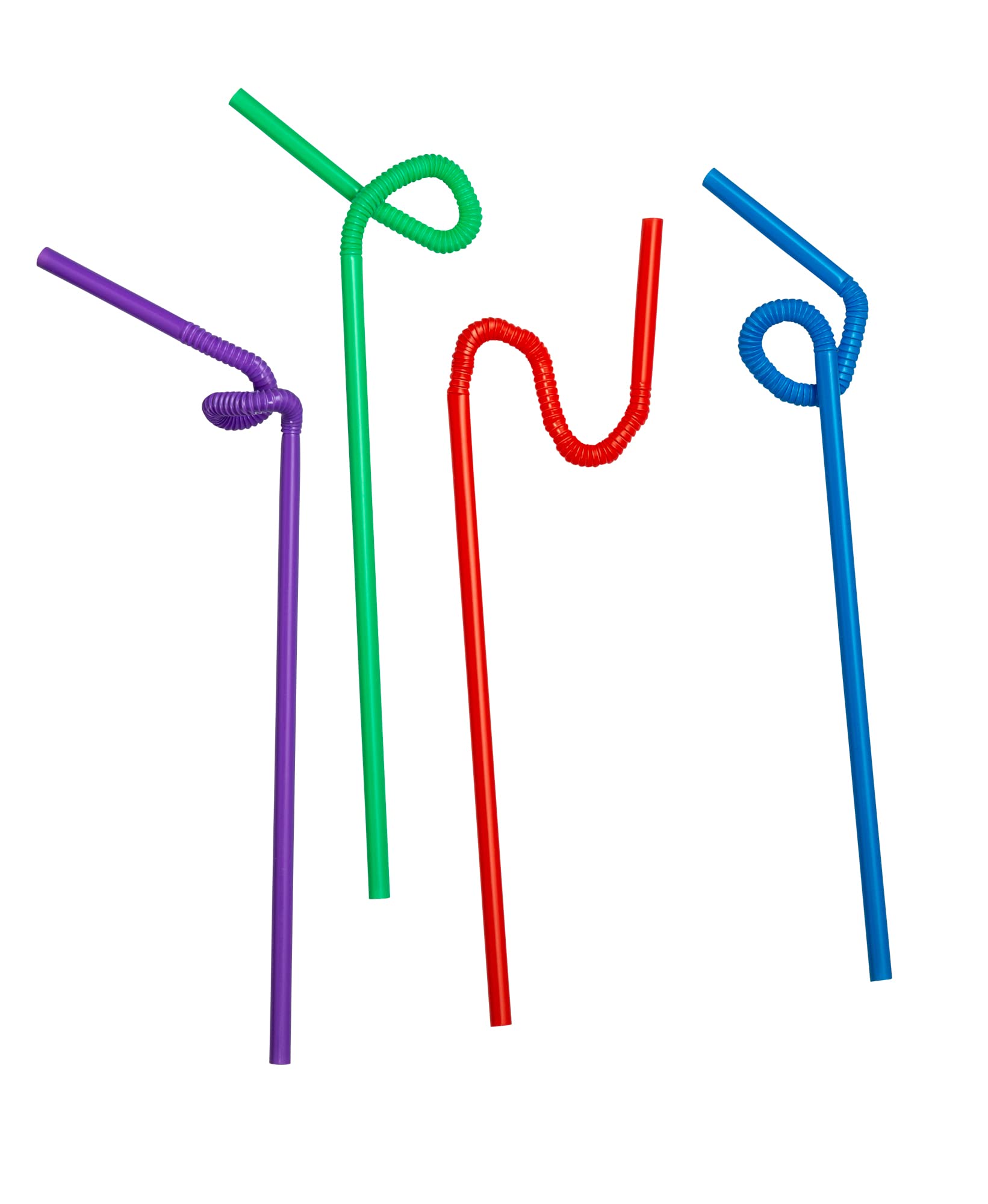 [200 Pack] Jumbo Smoothie Straws - 8.5" High Assorted Colors Milkshake Straws