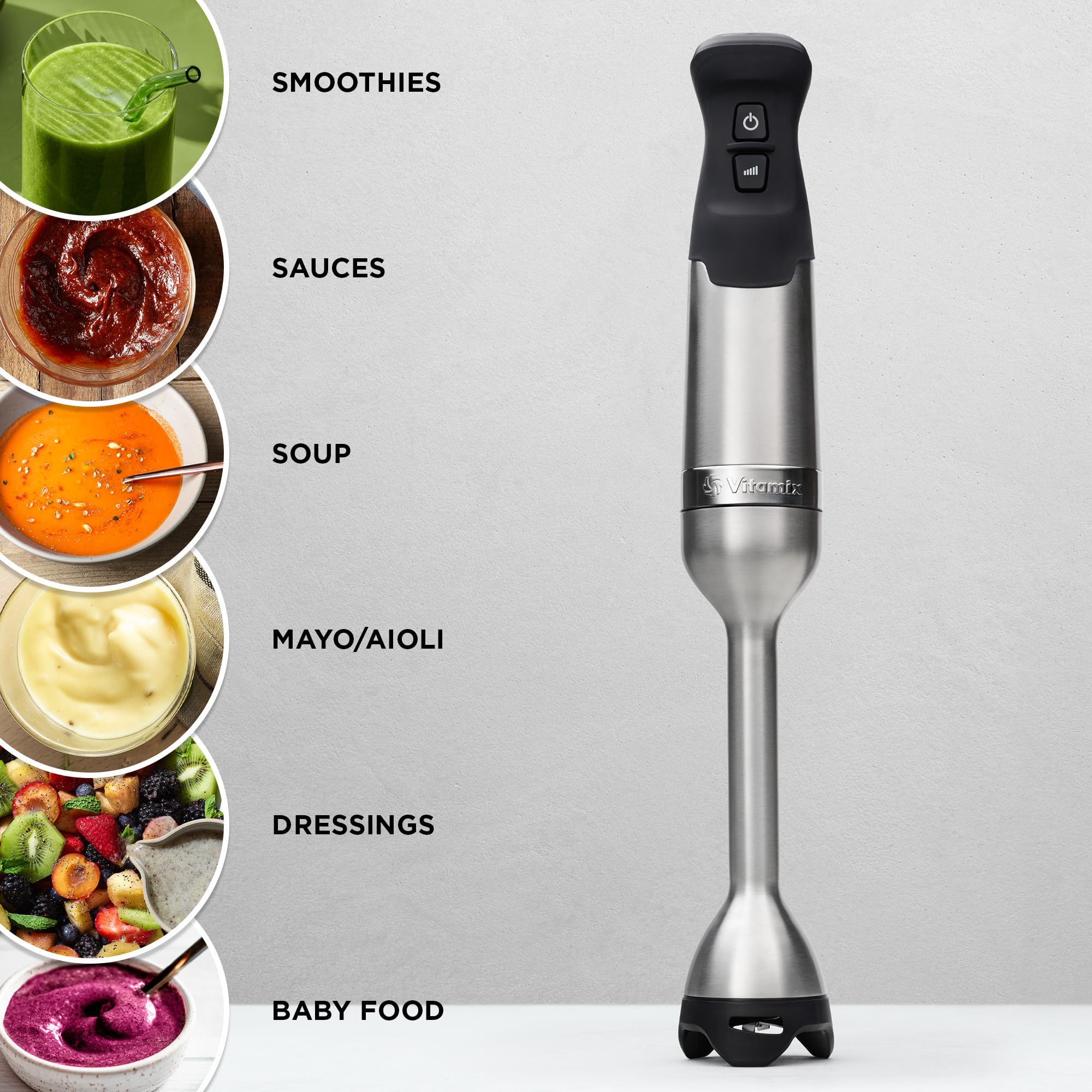 Vitamix Immersion Blender, Stainless Steel, 18 inches