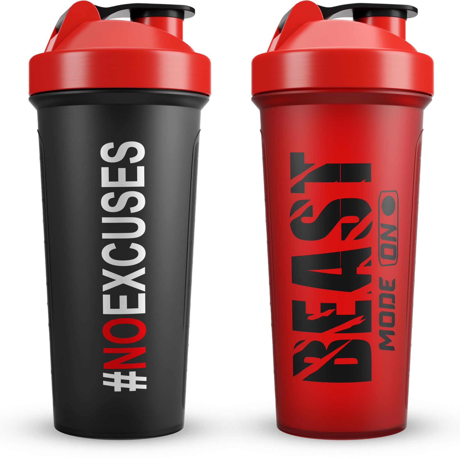 JEELA SPORTS [5 PACK Protein Shaker Bottles for Protein Mixes -24 OZ- Dishwasher Safe Shaker Cups for Protein Shakes - Shaker Cup for Blender Protein Shaker Bottle for Shakes Protein Shake Blender