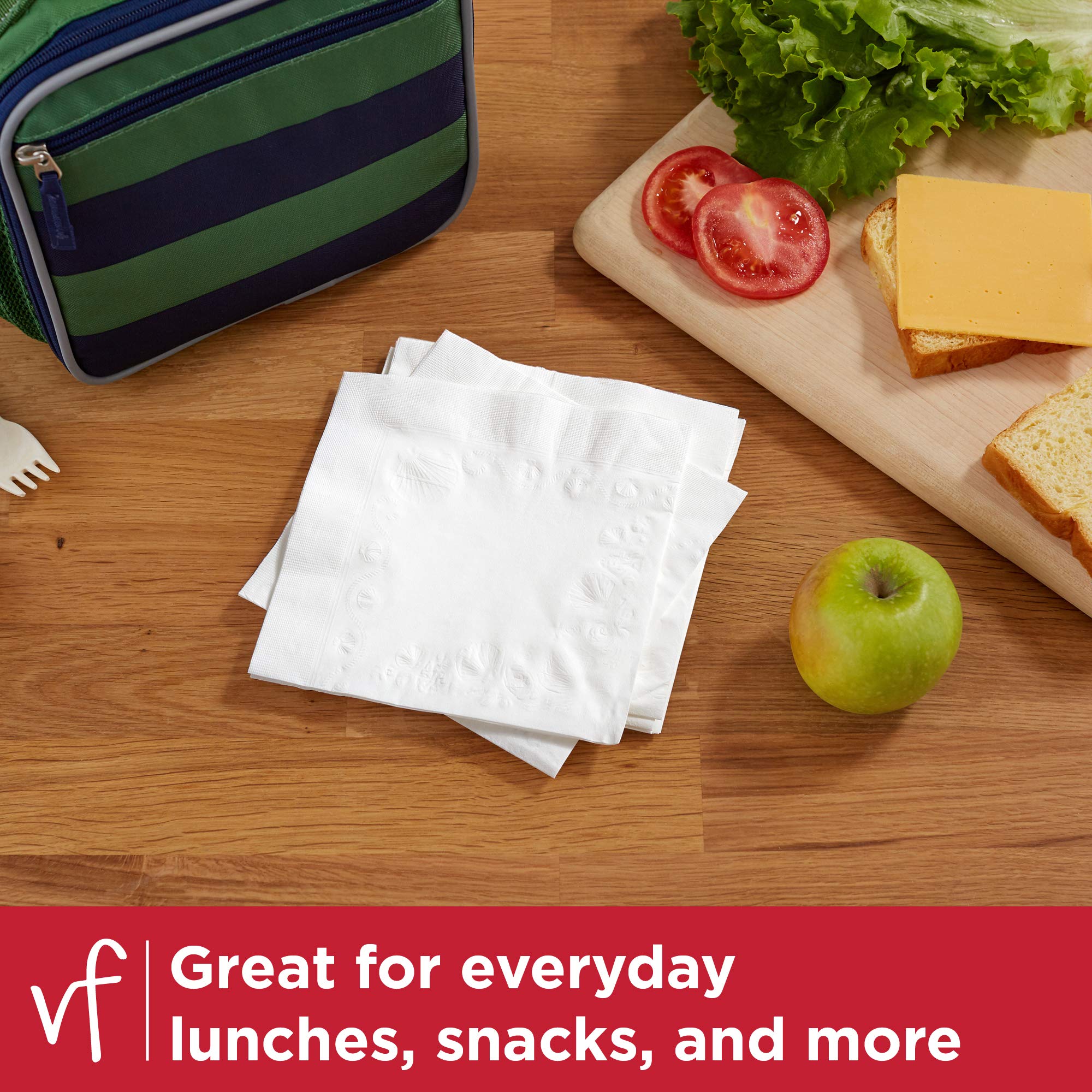 Vanity Fair Everyday Napkins, 200 Count (Pack of 1) (Packaging Design May Vary)