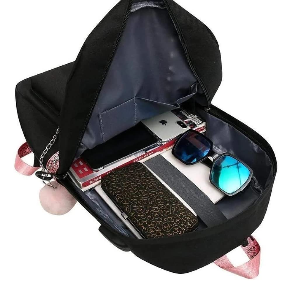 Alikpop USB Backpack Jimin Suga Jin Taehyung V Jungkook Korean Casual Backpack Daypack Laptop Bag College Bag Book Bag School Bag With Pencil Bag (A)