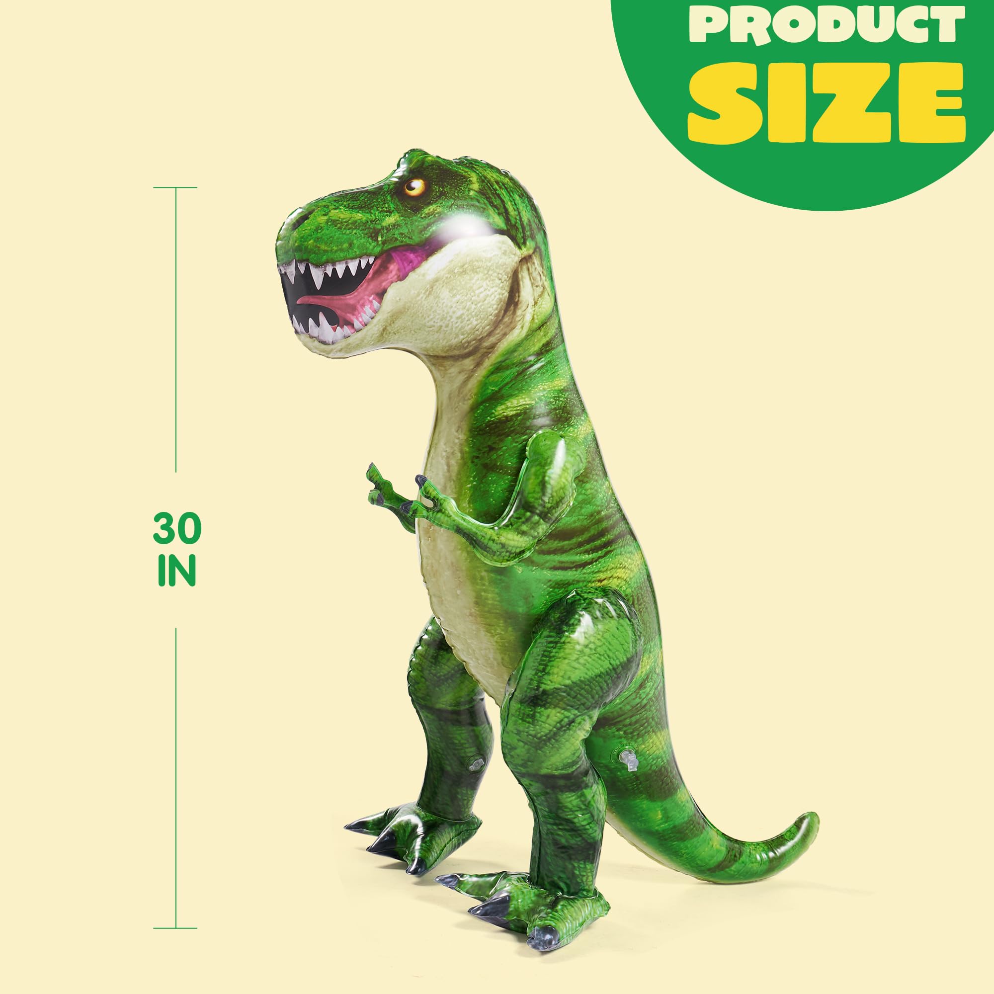 JOYIN 30” T-Rex Dinosaur Inflatable, Tyrannosaurus Rex Inflatable Dinosaur Toy for Party Decorations, Dinosaur Birthday Party Gift for Kids and Adults