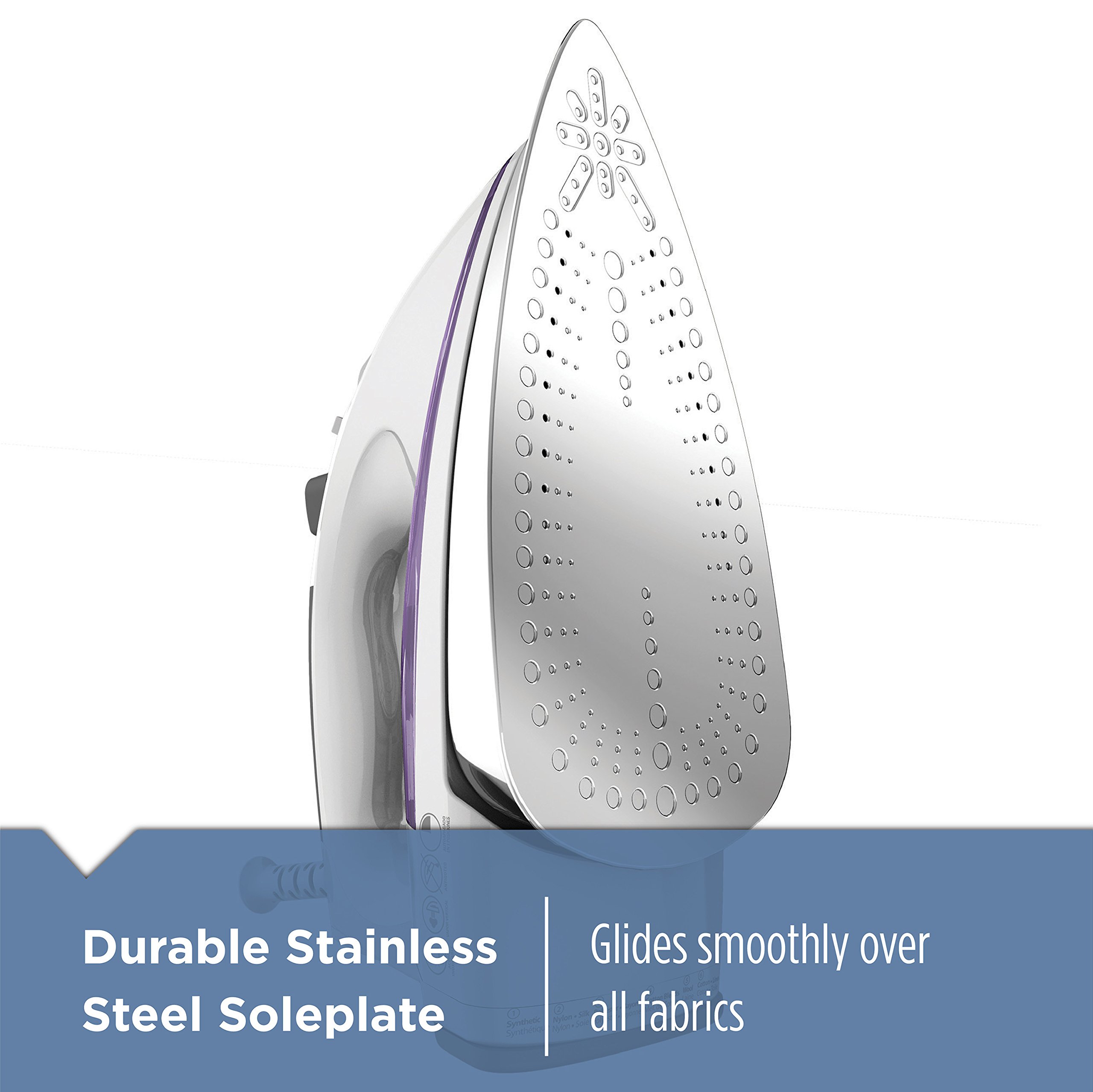 BLACK+DECKER IR1350S with Extra Large Soleplate, 13.2" x 16.3" x 7", Purple