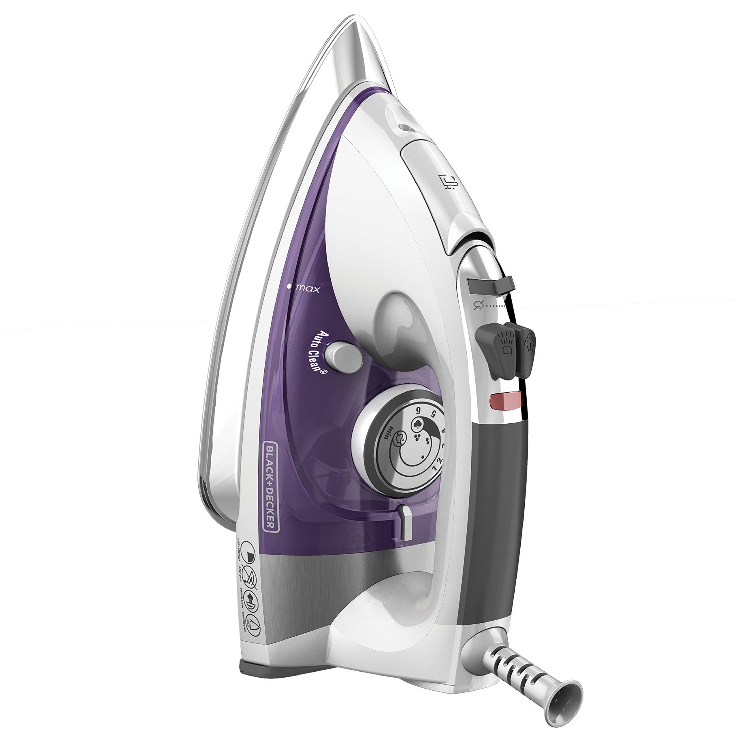 BLACK+DECKER IR1350S with Extra Large Soleplate, 13.2" x 16.3" x 7", Purple