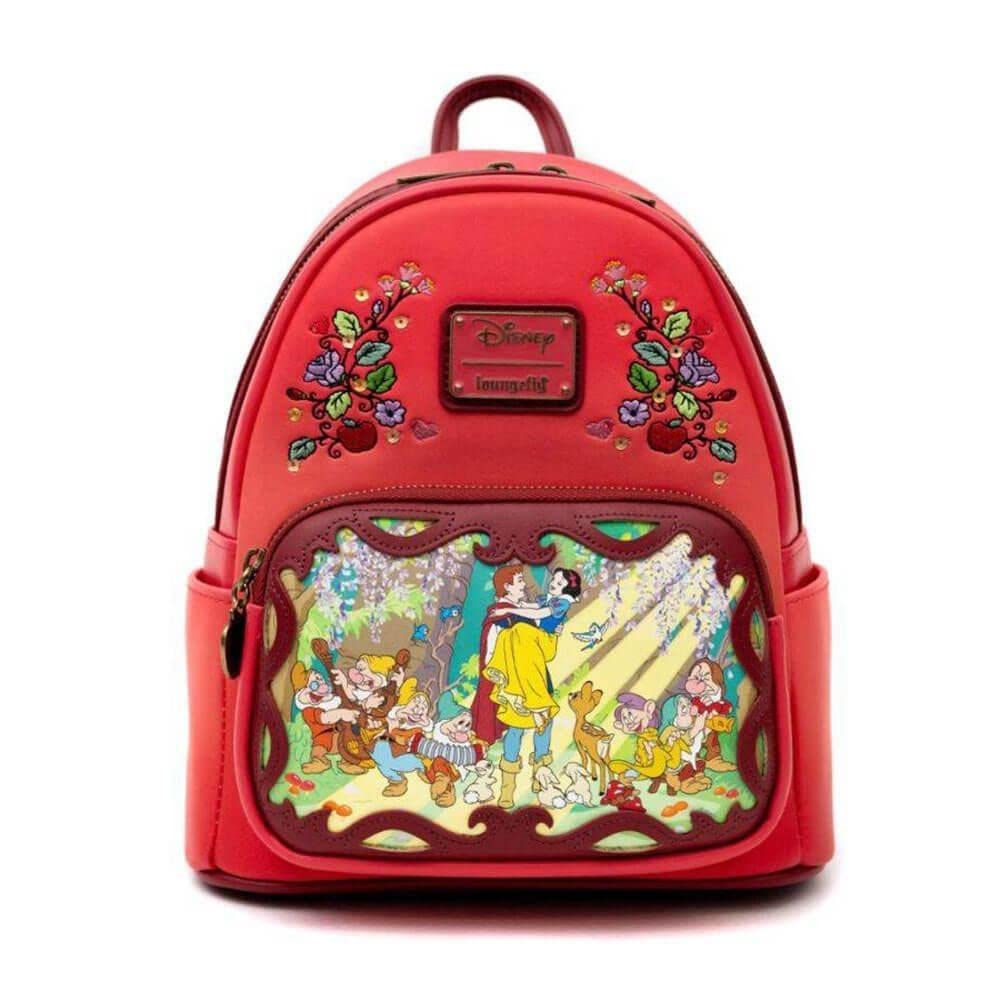 Loungefly Disney Mini Backpack, Princess Snow White, Snow White and the Seven Dwarfs