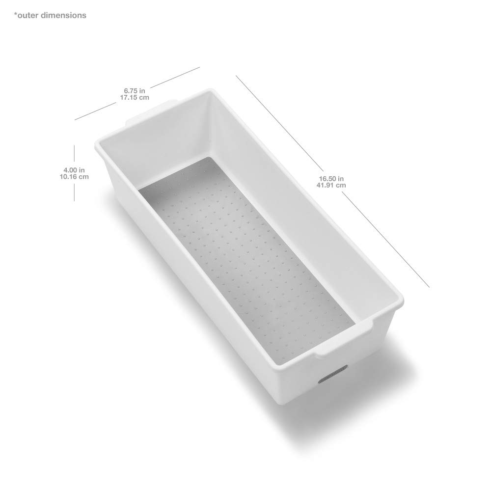 madesmart Large Deep Bin, Pack of 1, White